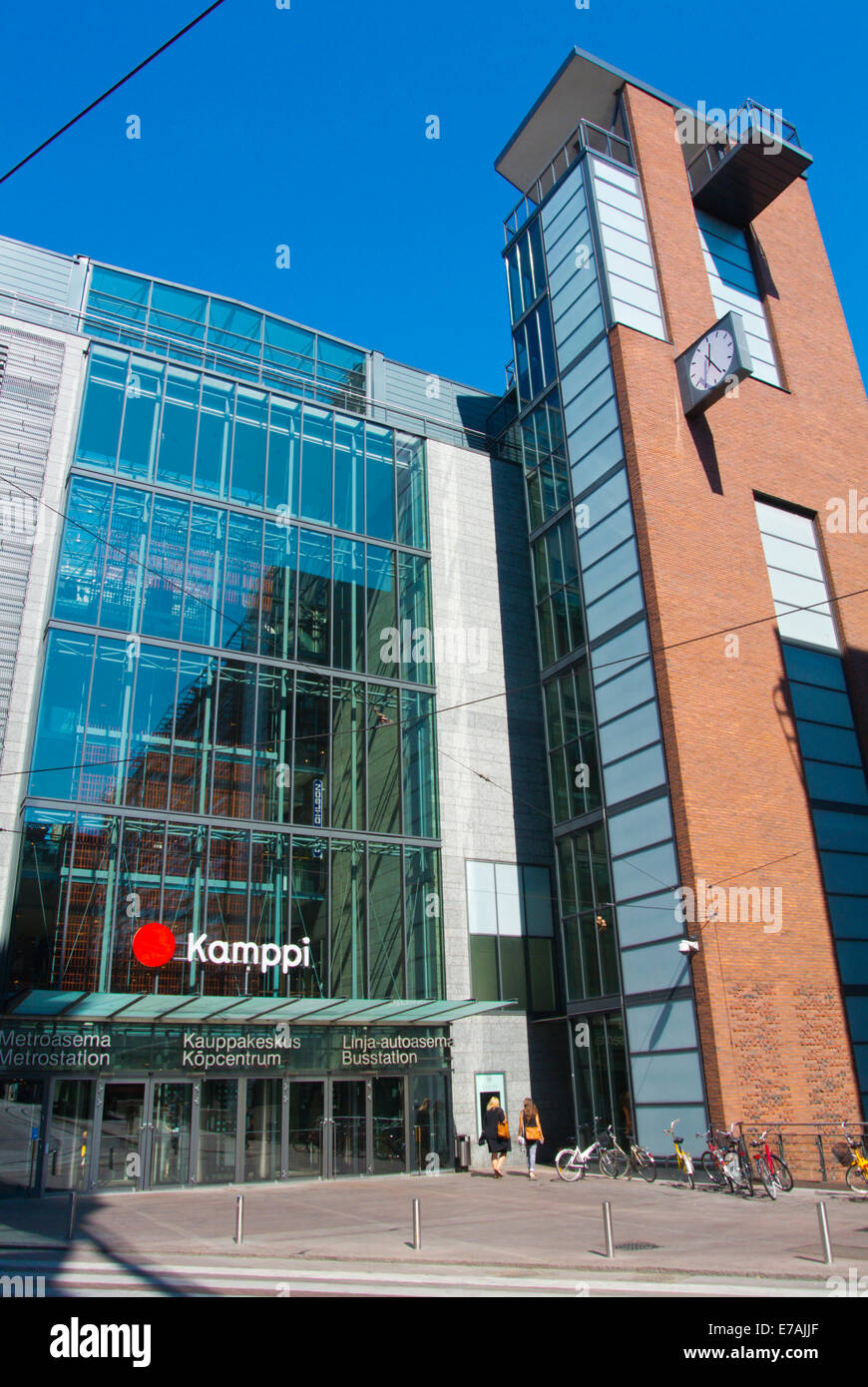 Kamppi shopping centre, metro station and coach station exterior ...