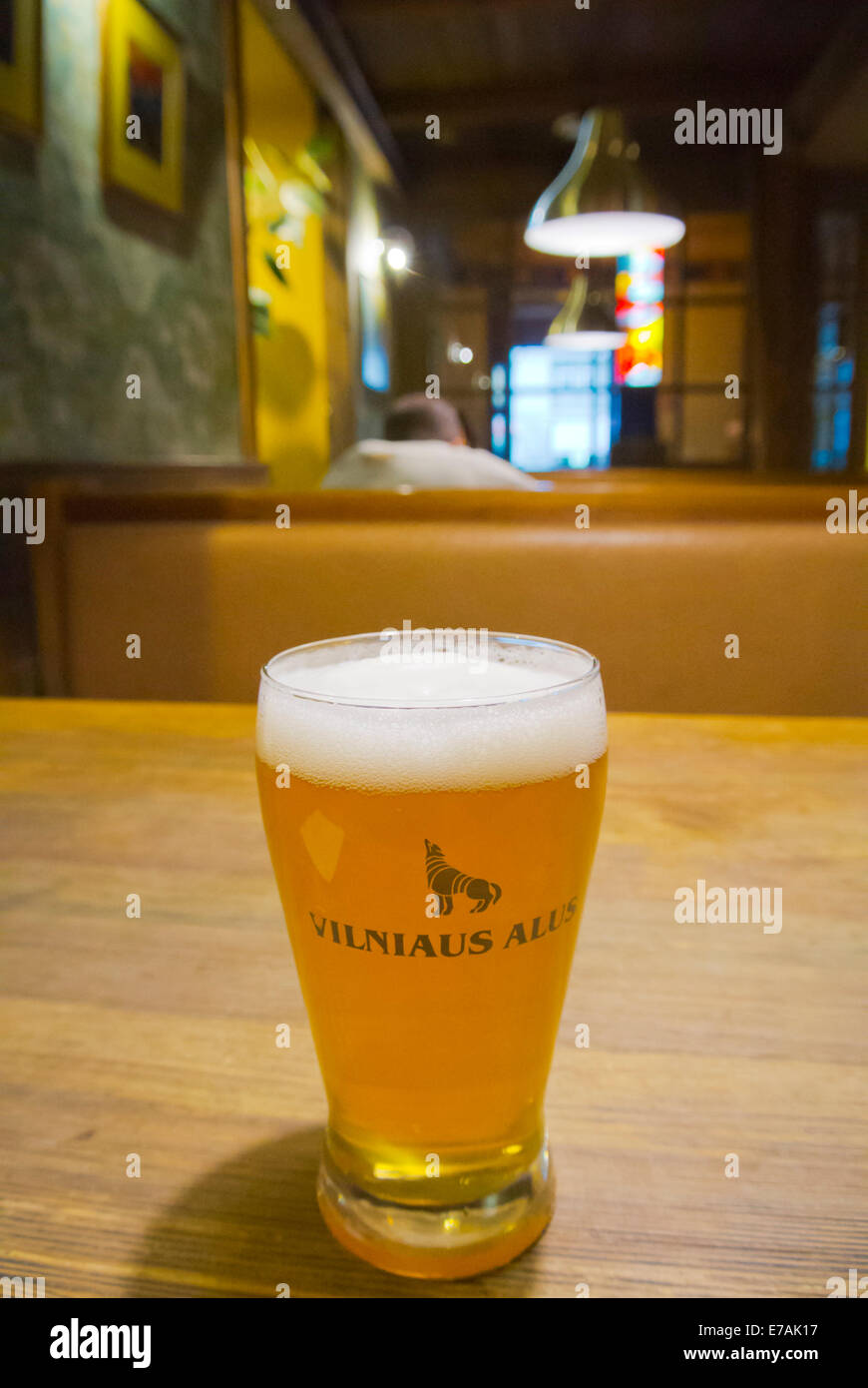 Local beer, Vilnius, Lithuania, Europe Stock Photo - Alamy