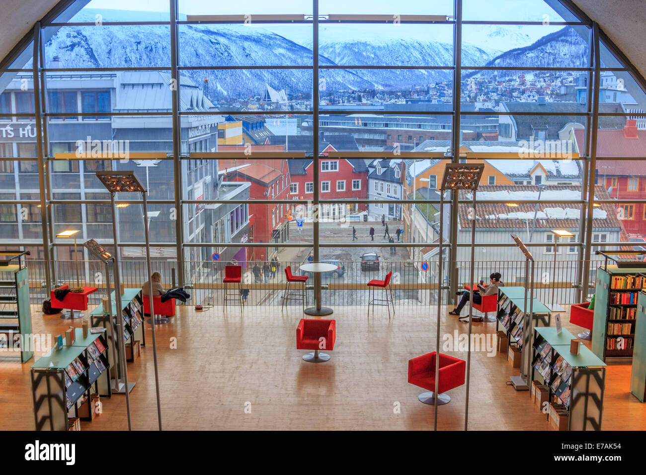 Public Library and archive, City of Tromsø Stock Photo - Alamy