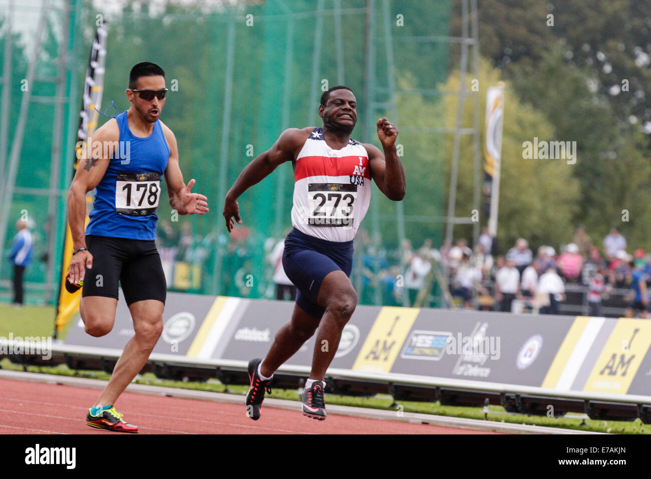 London, England. 11th September, 2014. Invictus Games, day 1. Athletics ...