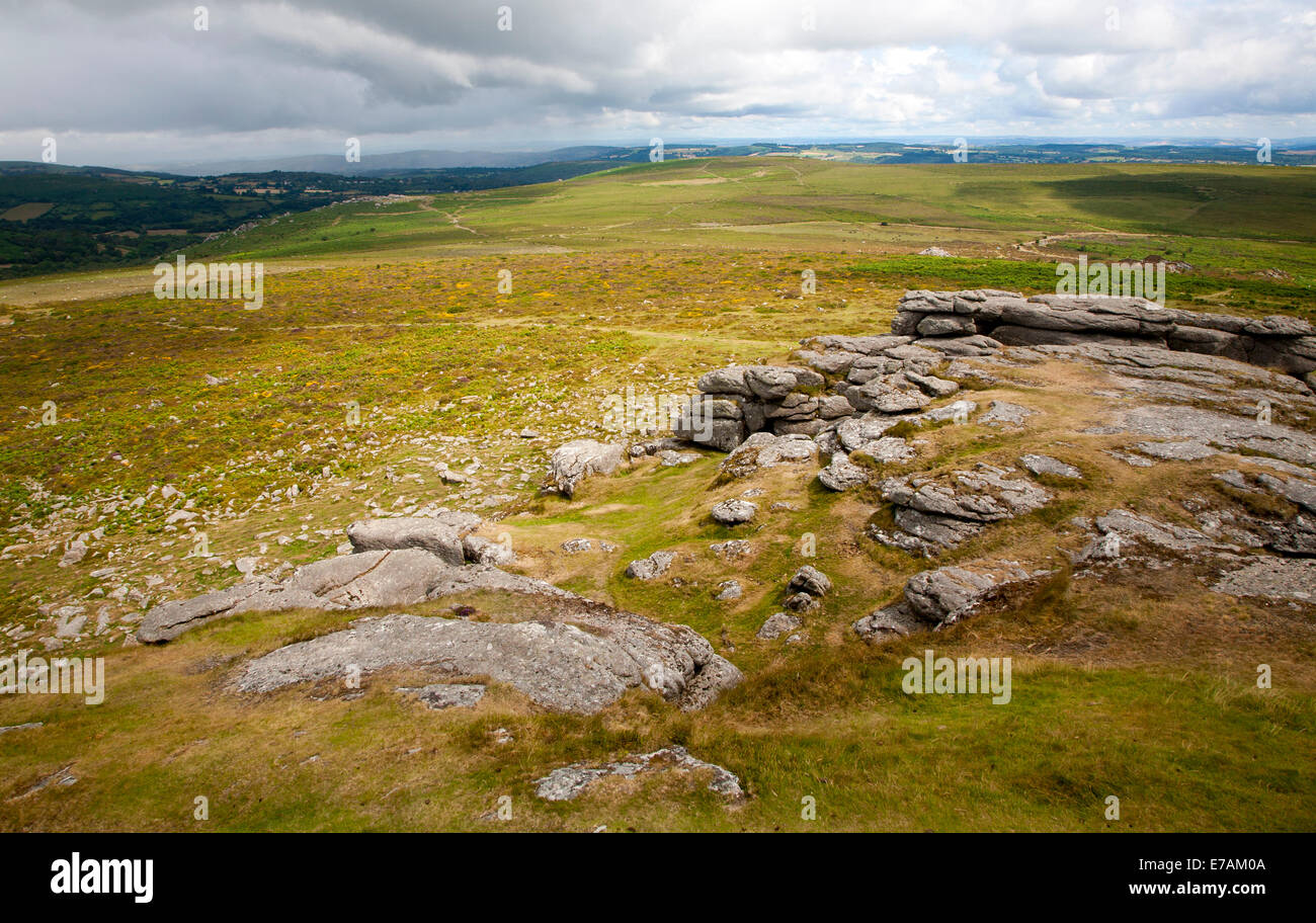 Upland granite landscape near haytor hi-res stock photography and ...