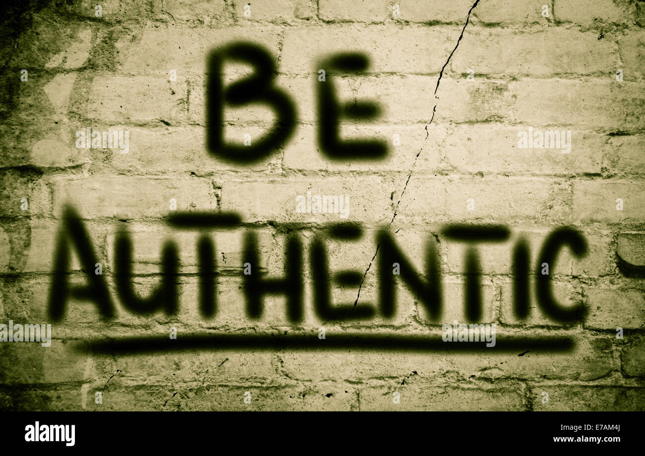 Be Authentic Concept Stock Photo - Alamy