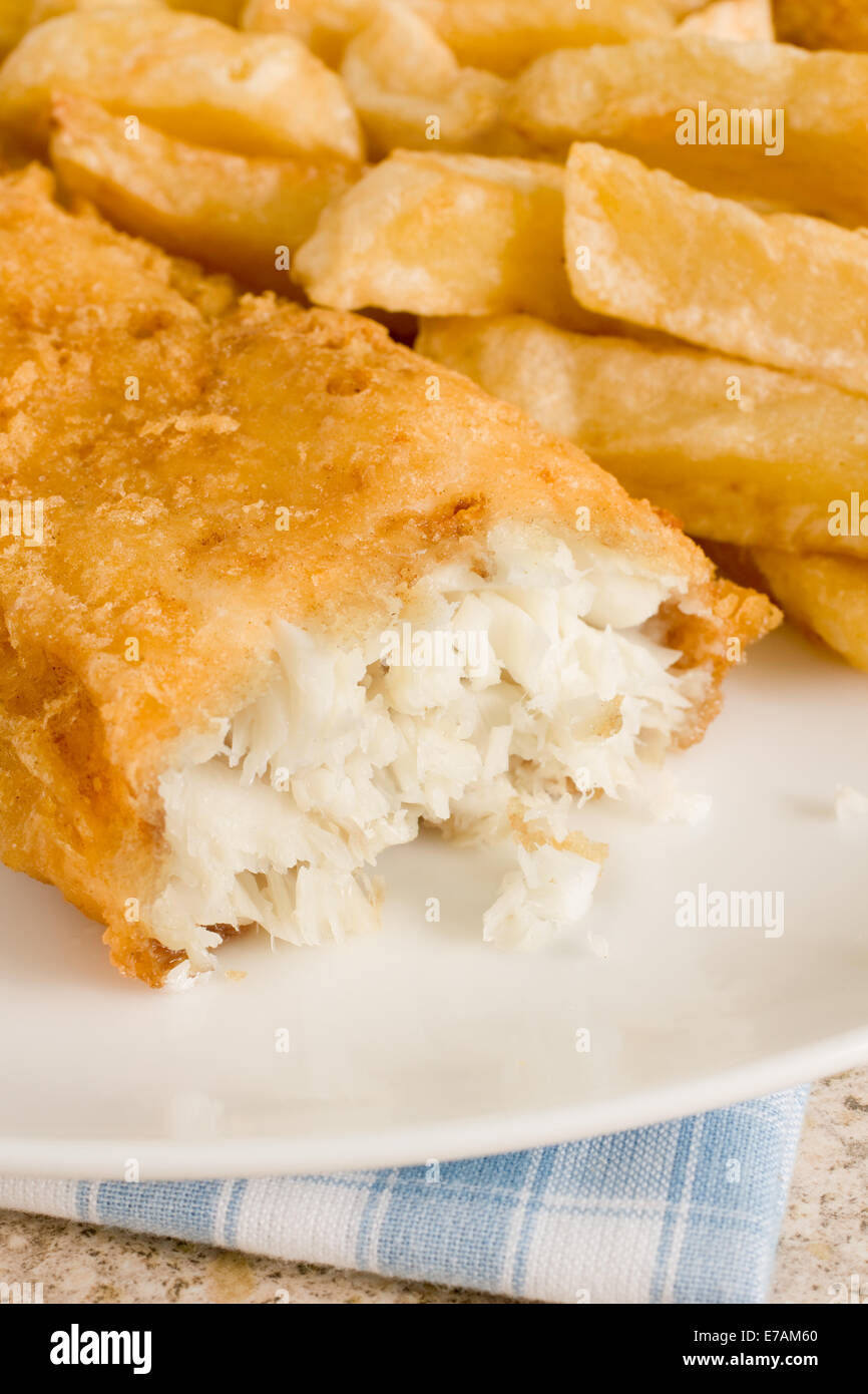 British chip shop fish and chips Stock Photo - Alamy