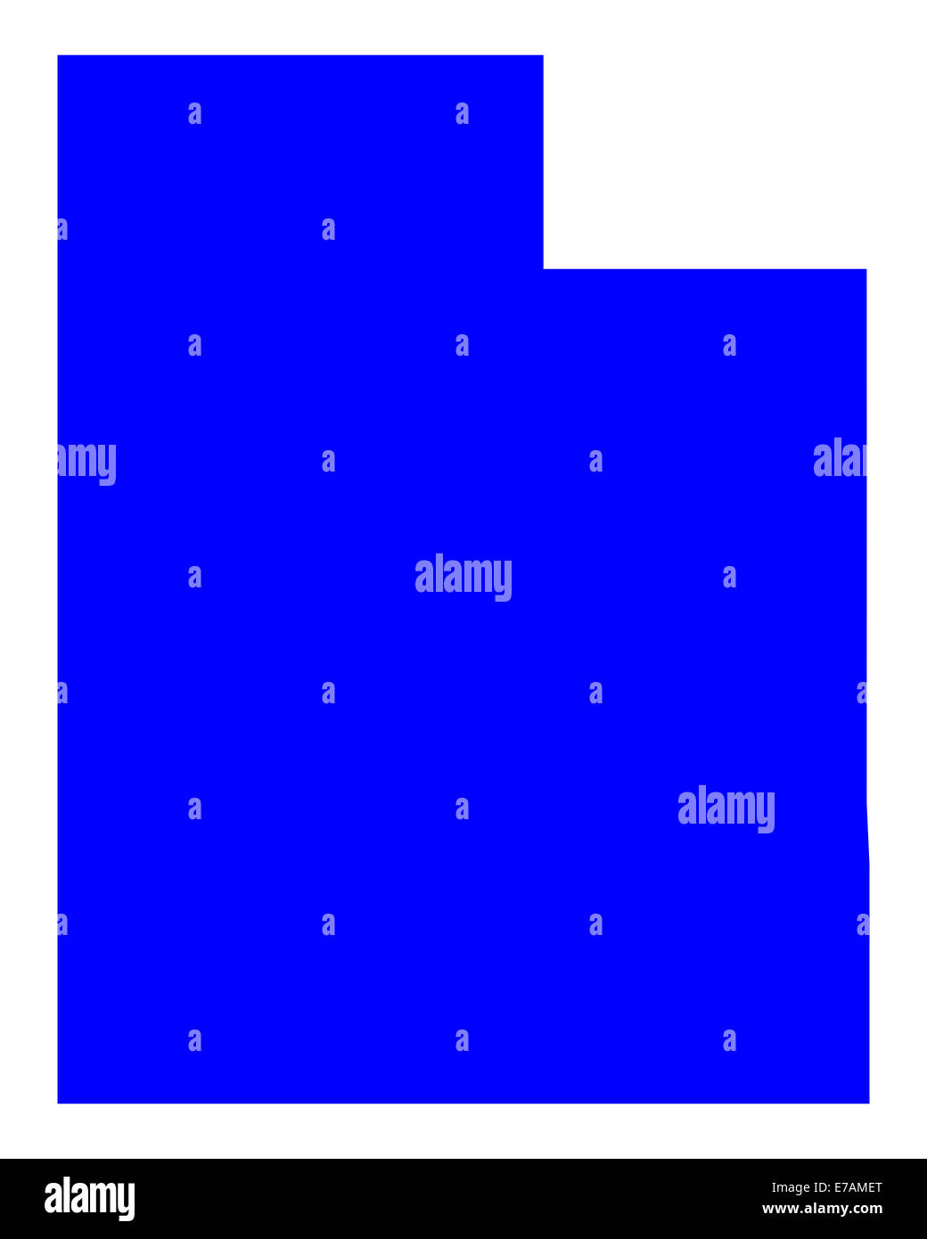 Map of Utah Stock Photo - Alamy