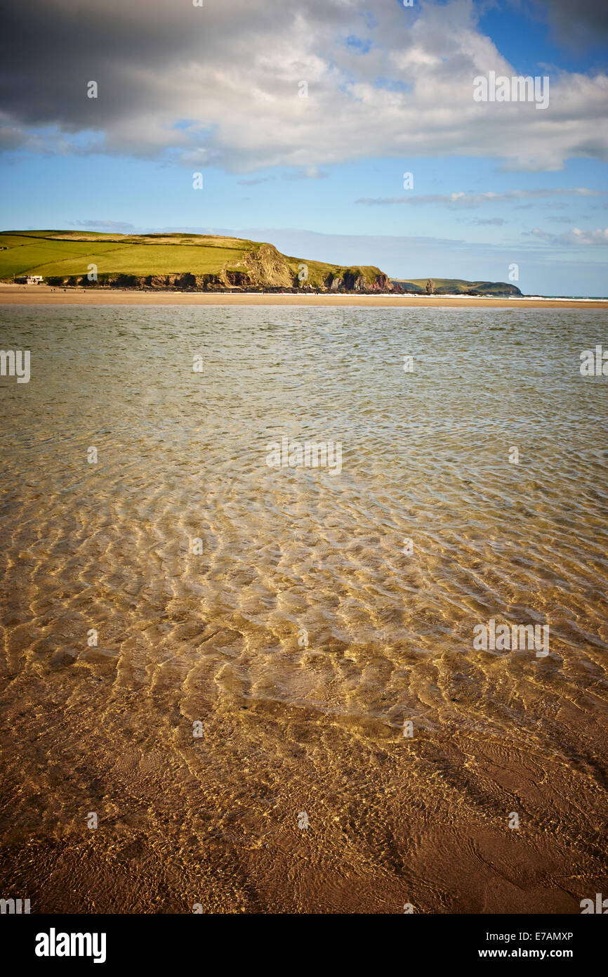 South Devon Coastline, Bigbury on Sea, Devon, England, UK Stock Photo ...
