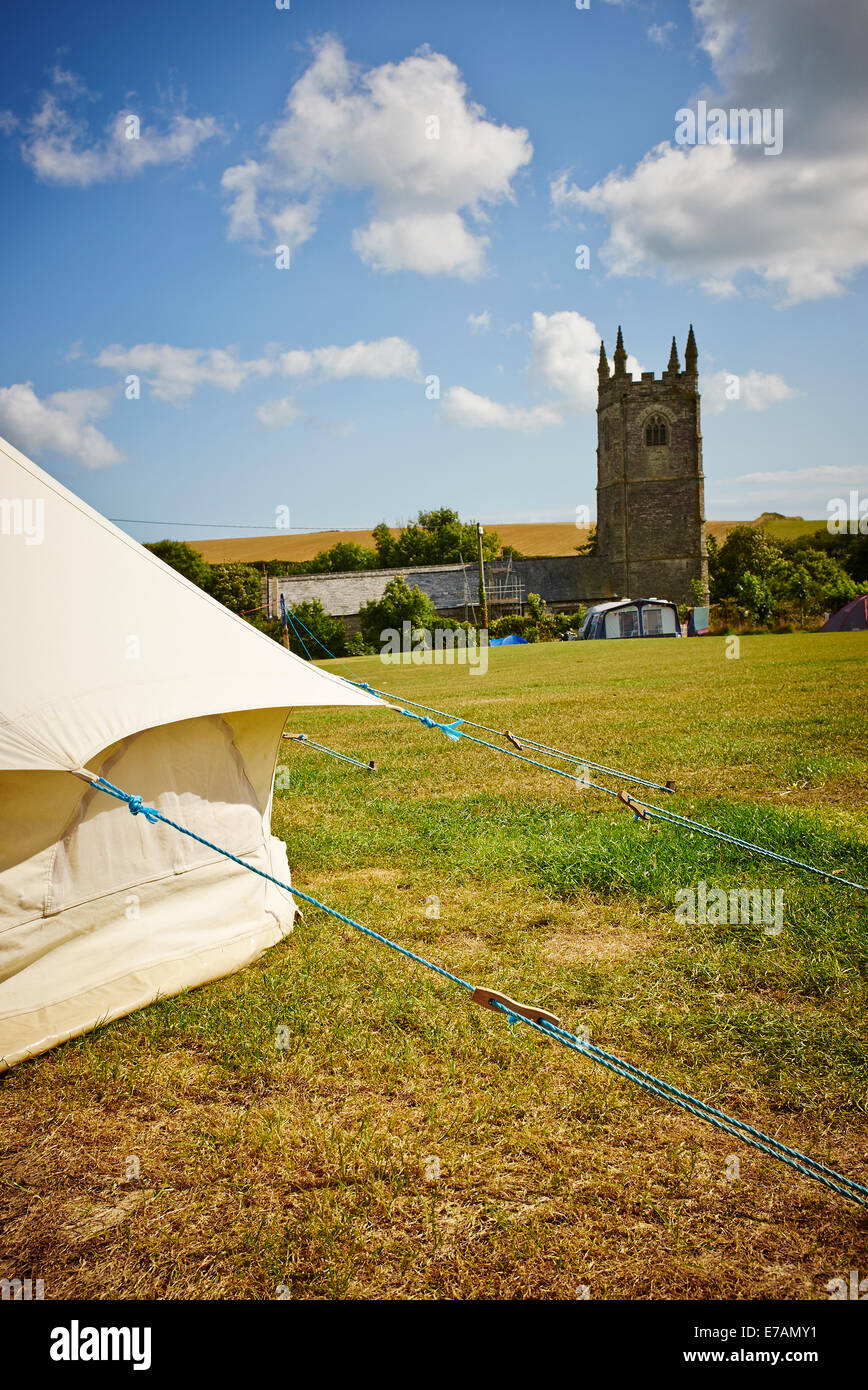 Camping in England Stock Photo - Alamy