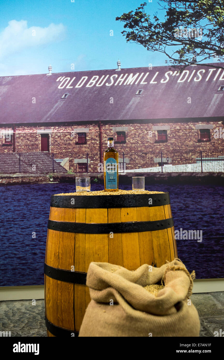 12 year old Bushmills single malt Distillery Reserve whiskey Stock ...