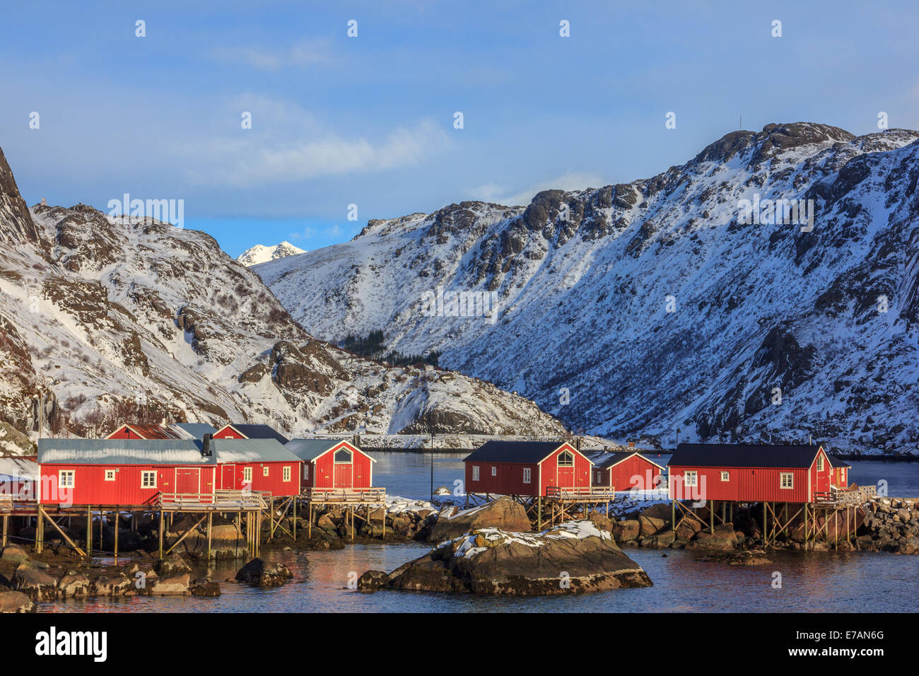 Fishing village in the Lofoten Islands Stock Photo - Alamy
