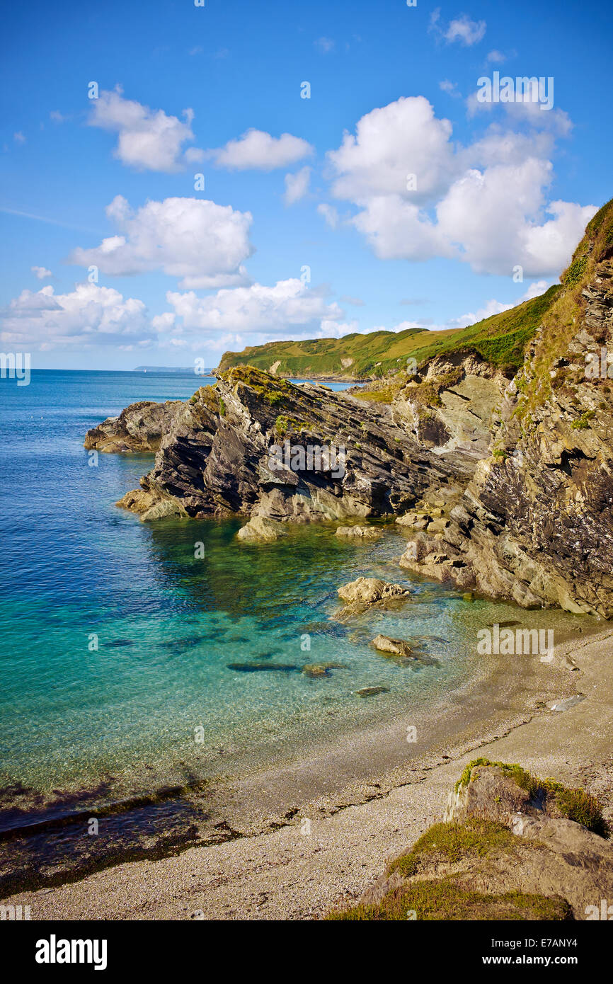 Lansallos Cove, South West Coast Path, South Cornwall, South West ...