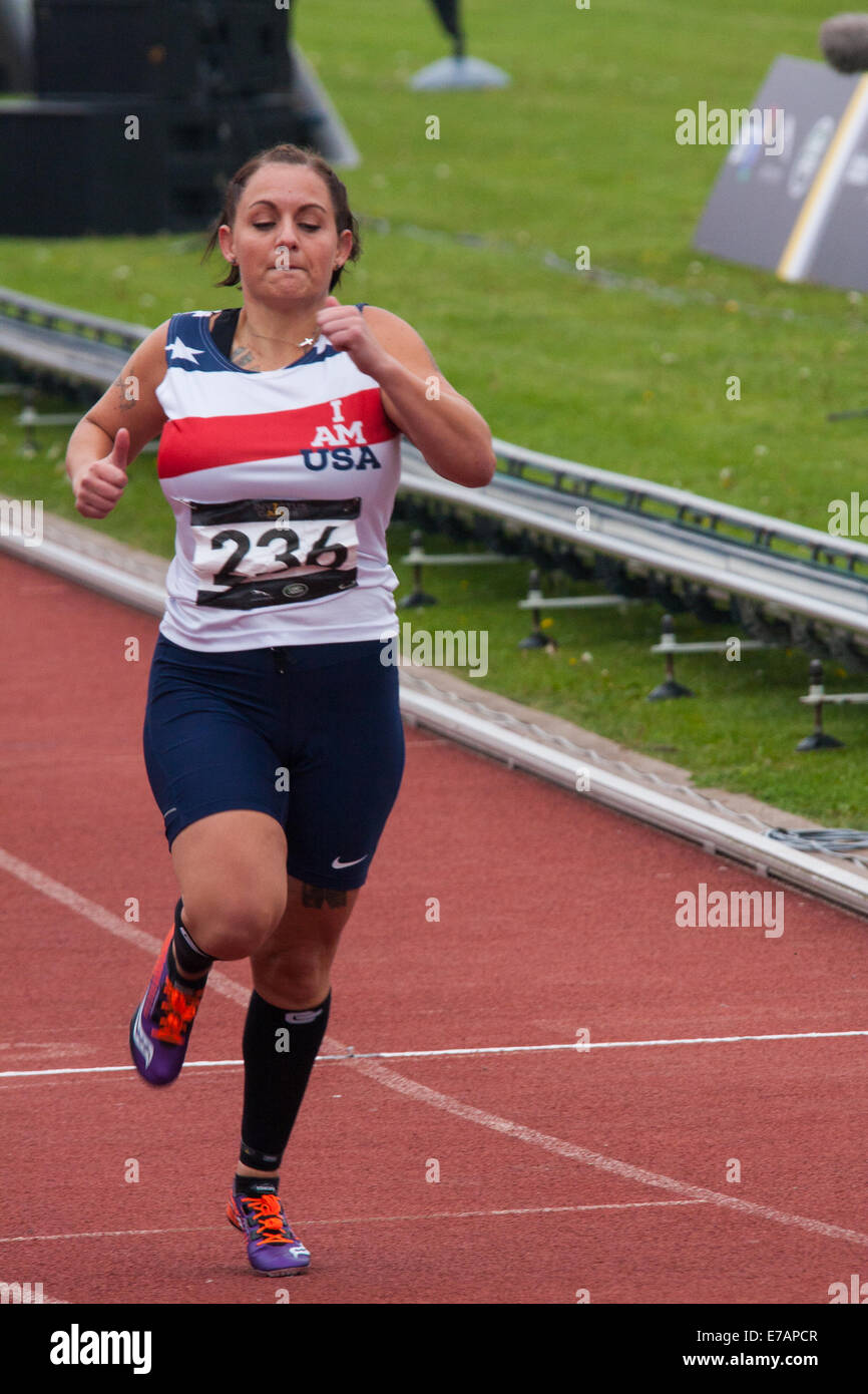 Lee Valley Athletic Centre, London, September 11th 2014. Melissa Coduti ...