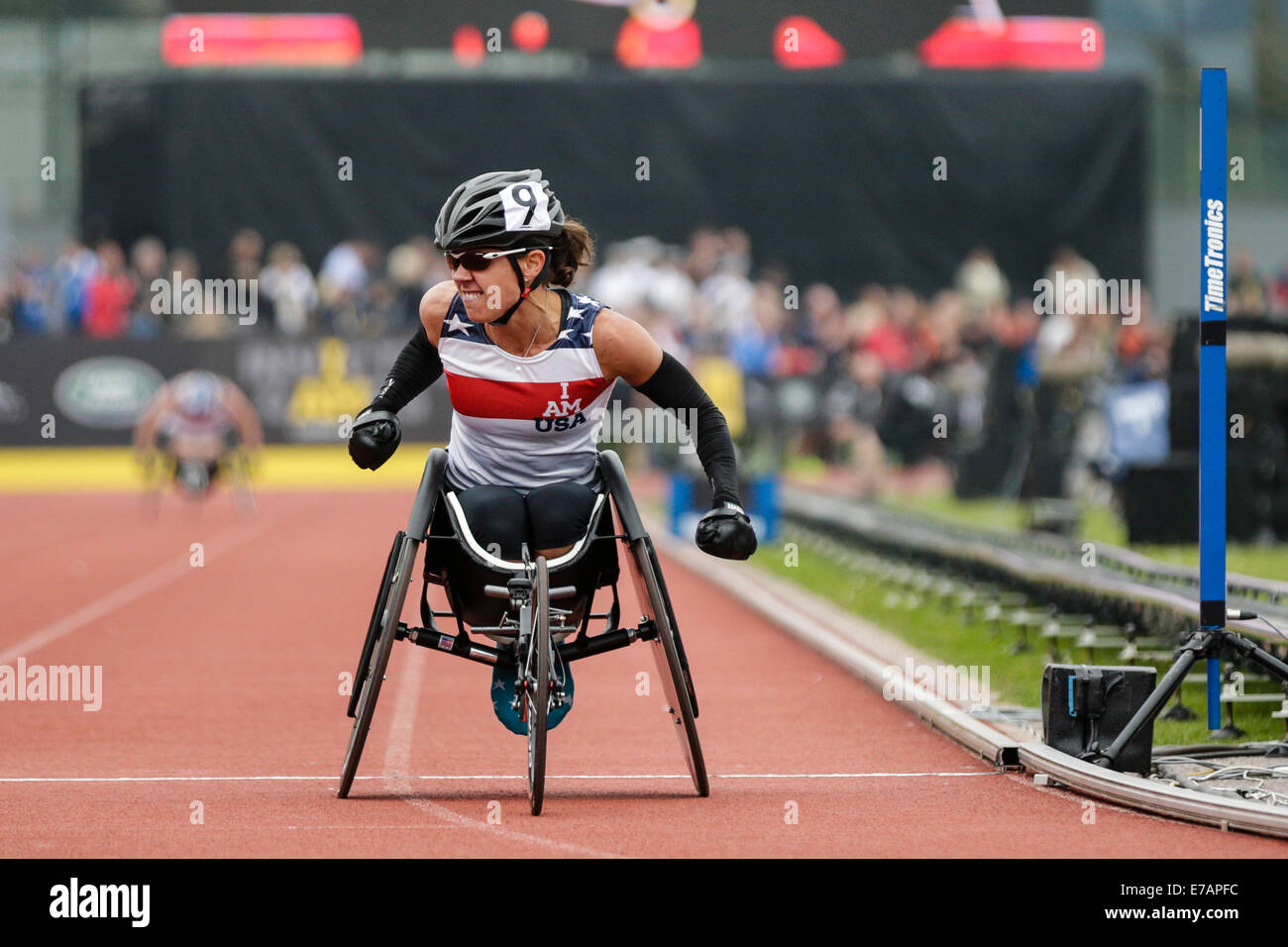 London, UK. 11th Sep, 2014. Invictus Games, day 1. Athletics from Lee ...