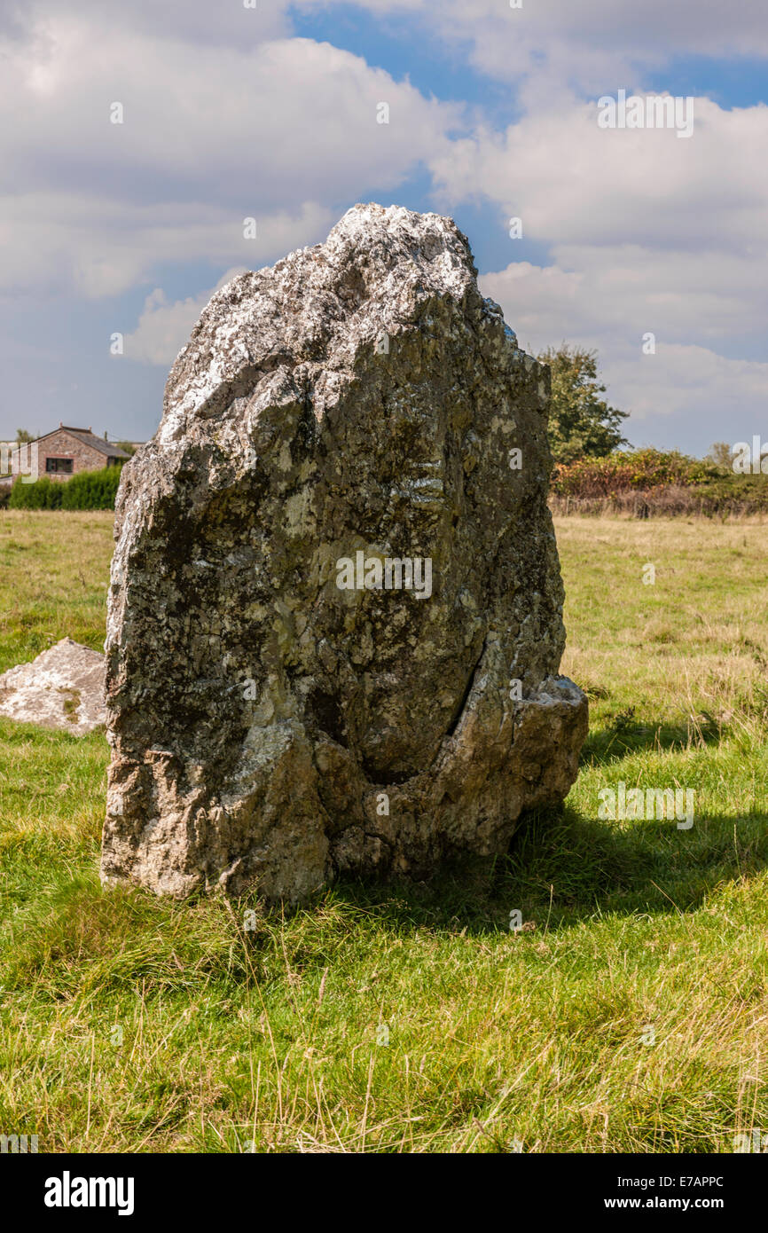 DULOE STONE CIRCLE, DULOE, CORNWALL, BRONZE AGE, ENGLAND, BRITAIN Stock ...