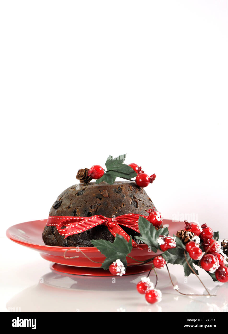 English style Christmas Plum Pudding dessert Stock Photo - Alamy