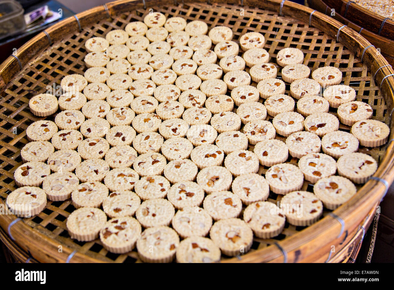 Chinese almond cakes known as Ghorayebah in Macau Stock Photo - Alamy