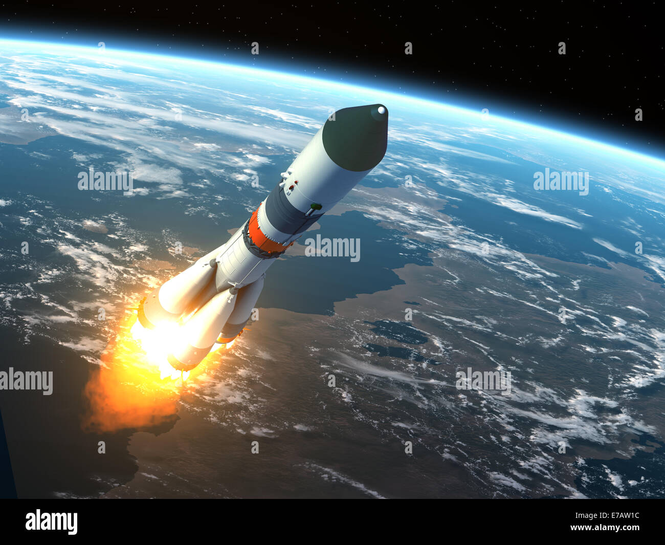 Cargo Rocket Takes Off Stock Photo - Alamy Cargo Rocket Takes Off Stock Photo - Alamy