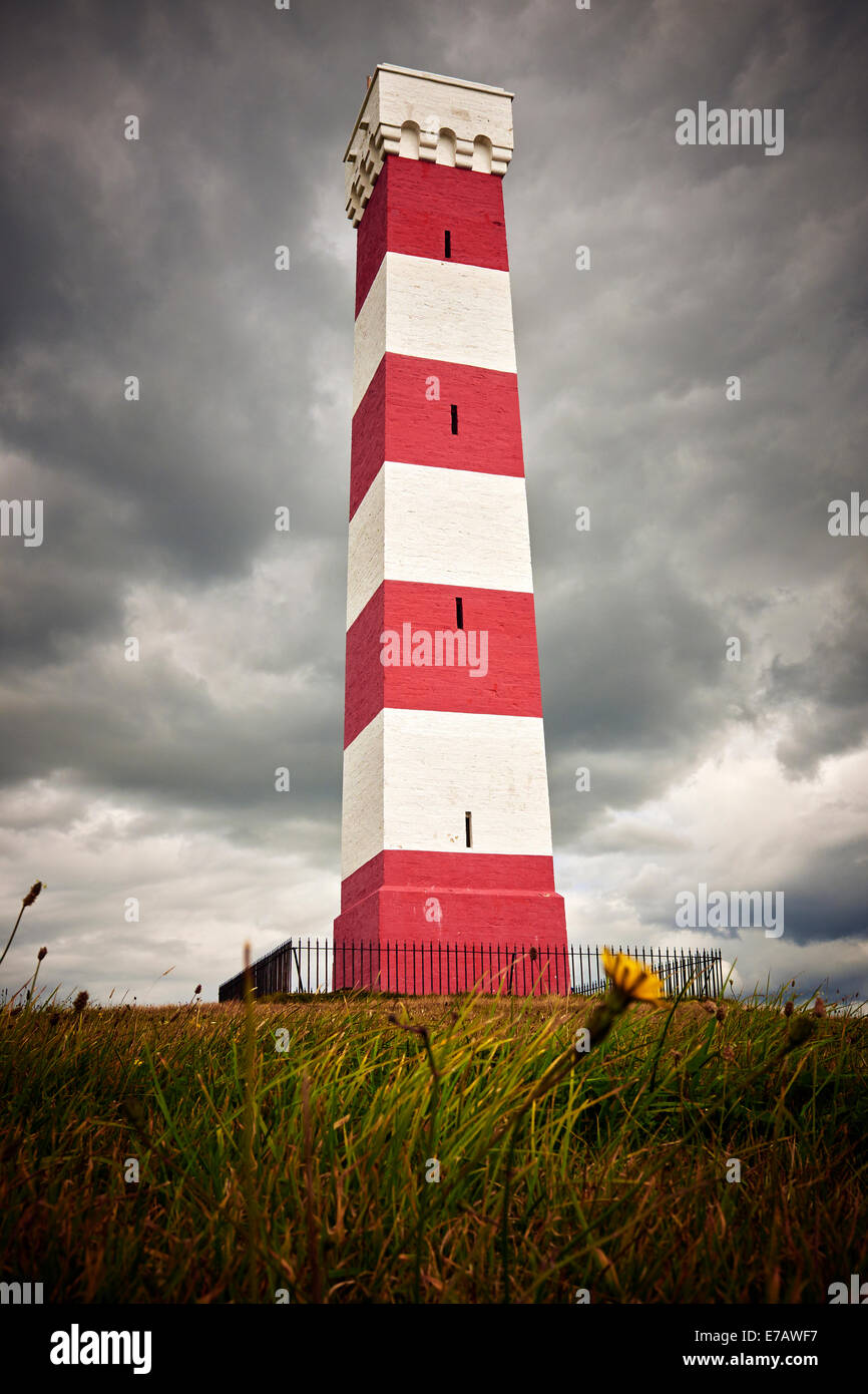 The Gribbin Head Daymark Tower, Fowey, Cornwall, England, UK Stock ...