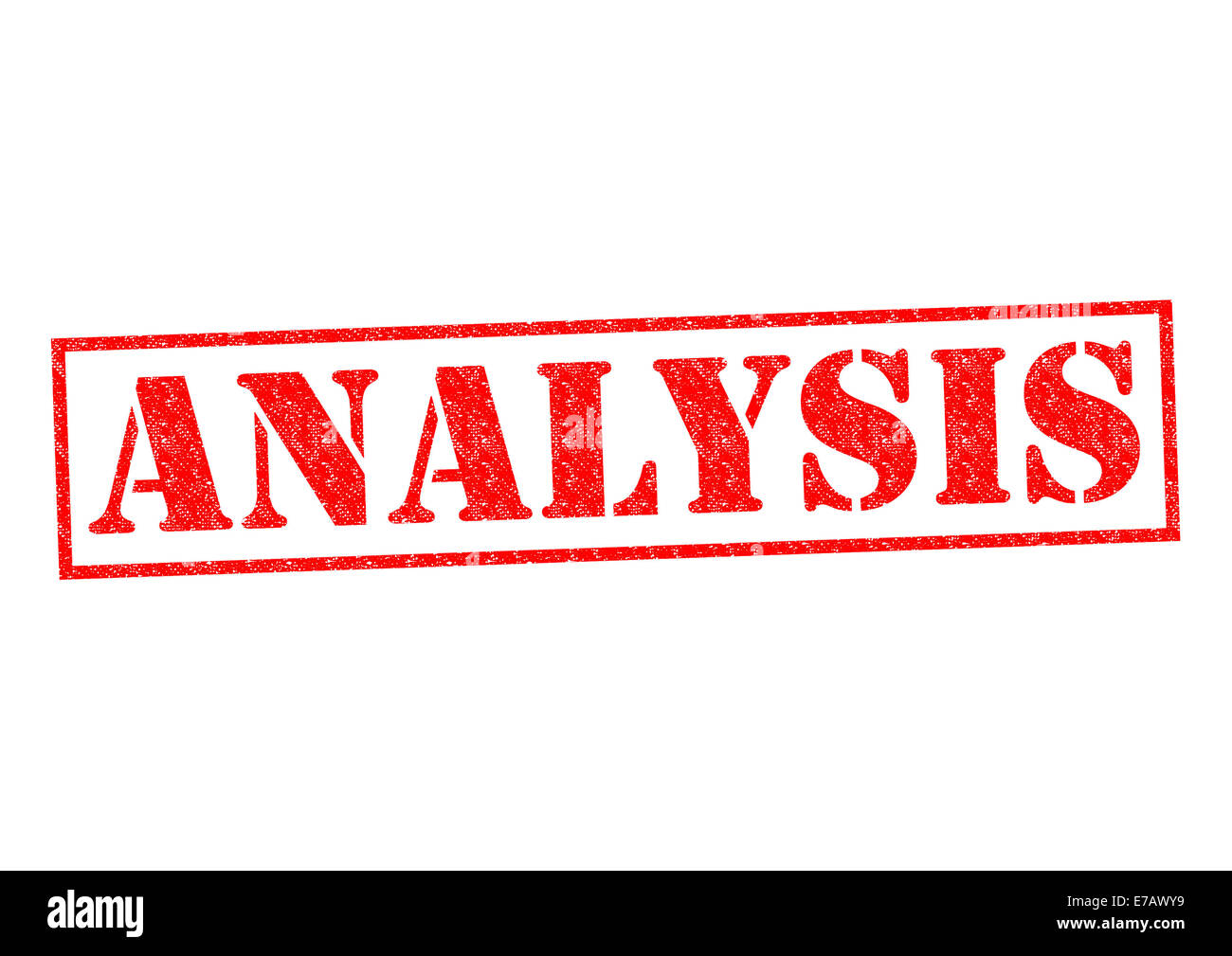 ANALYSIS red Rubber Stamp over a white background Stock Photo - Alamy