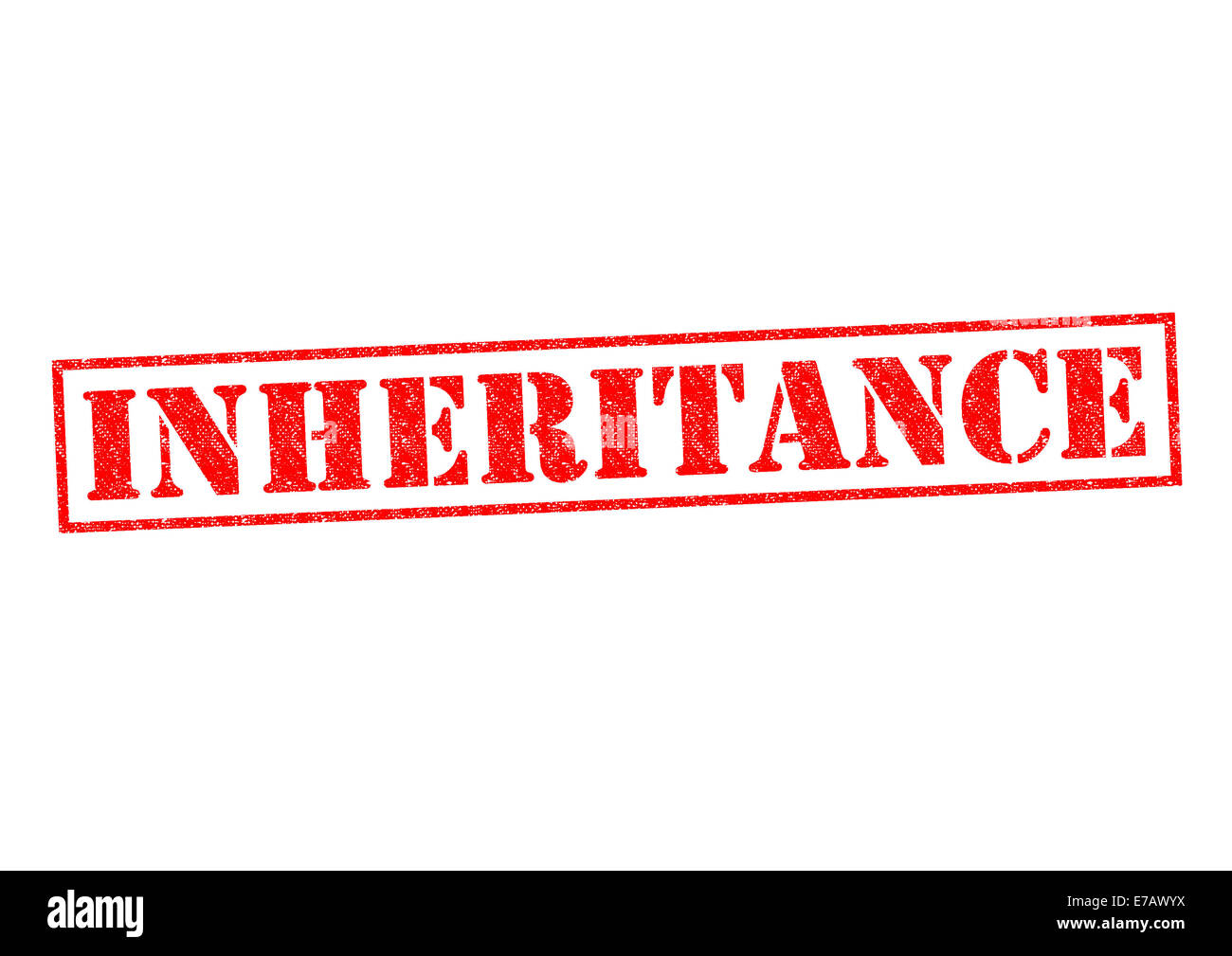 INHERITANCE red Rubber stamp over a white background Stock Photo - Alamy