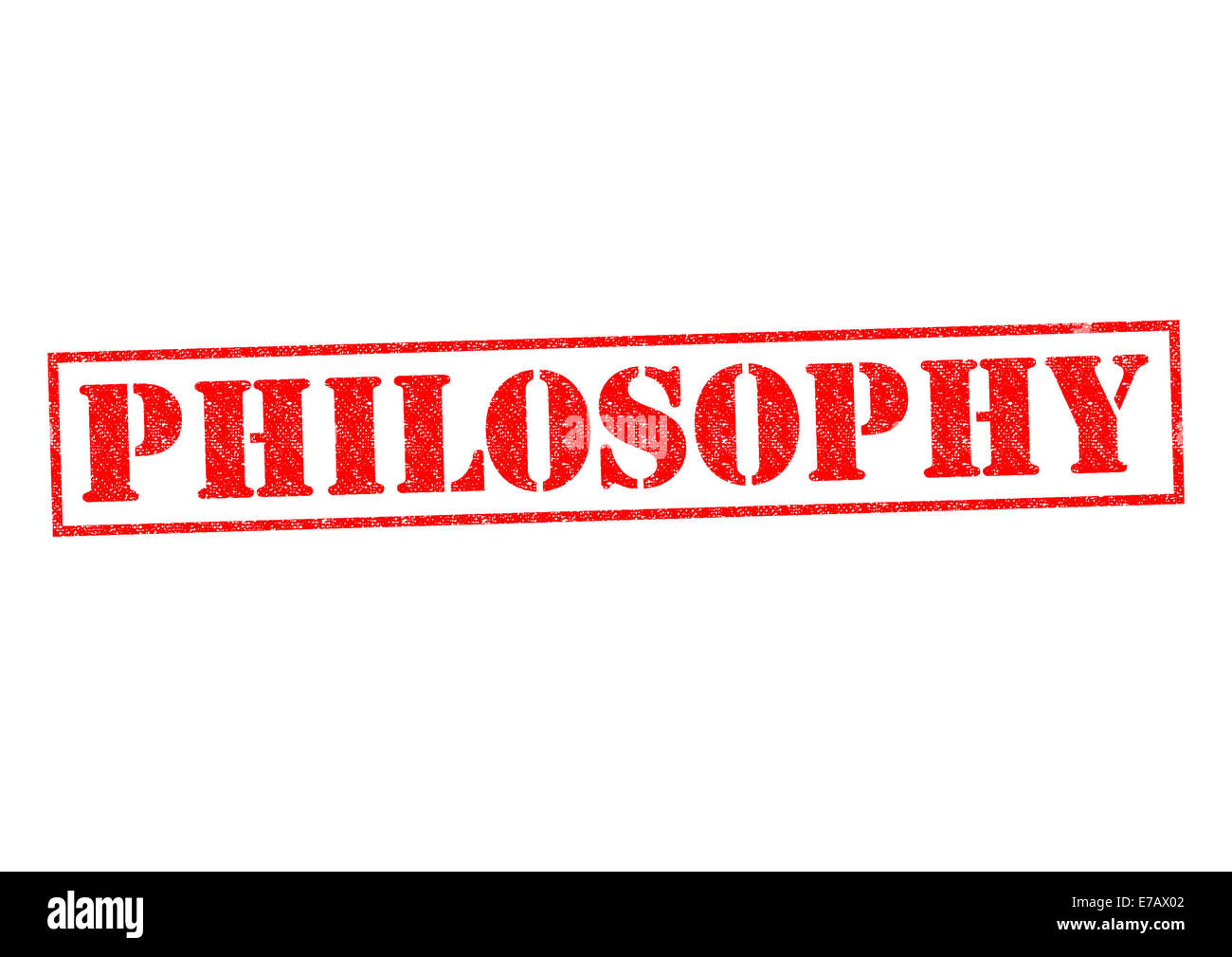 PHILOSOPHY red Rubber Stamp over a white background Stock Photo - Alamy