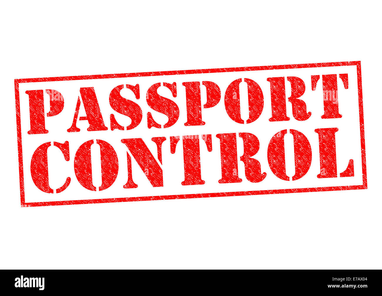 PASSPORT CONTROL red Rubber Stamp over a white background Stock Photo ...
