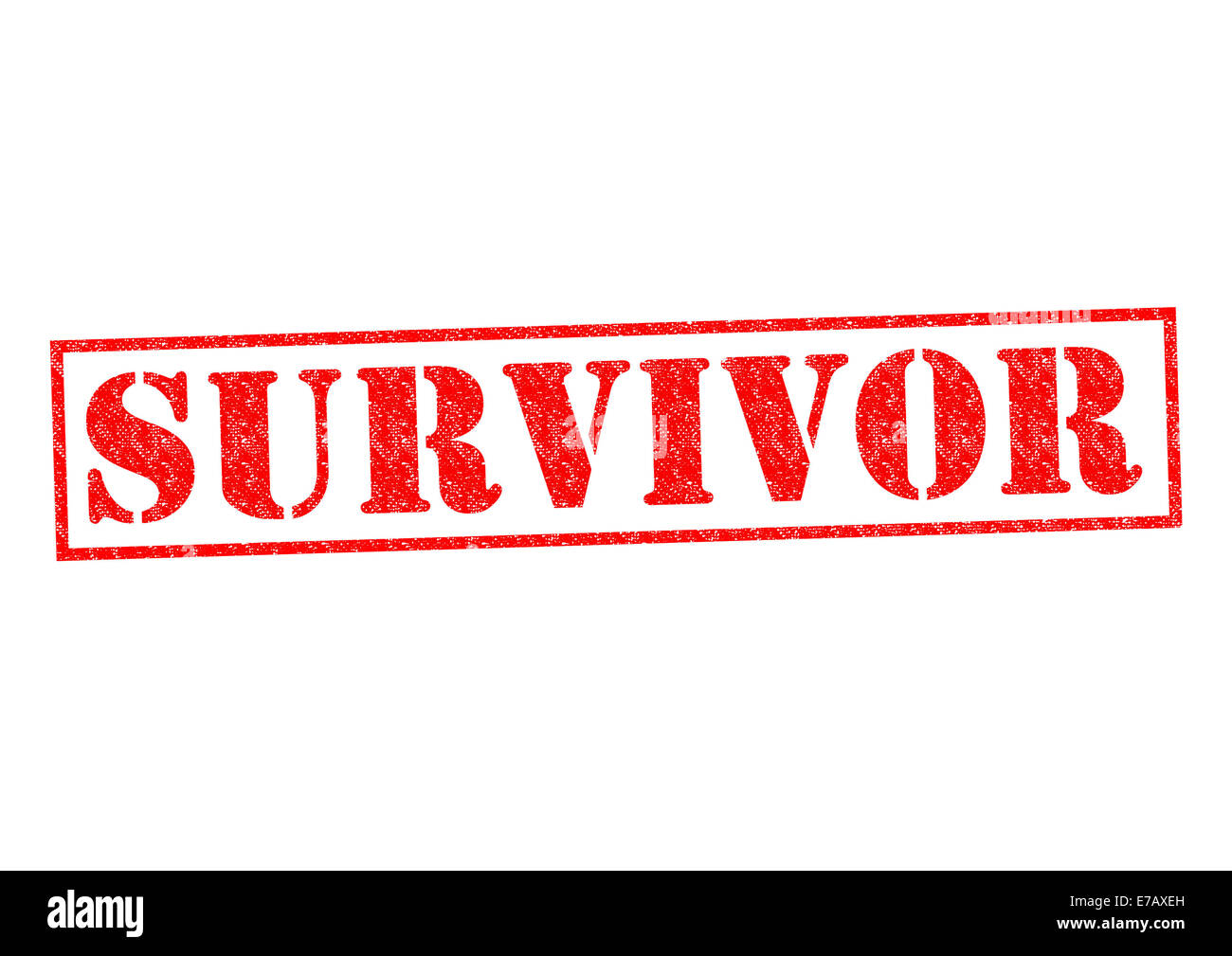 SURVIVOR red Rubber Stamp over a white background Stock Photo - Alamy