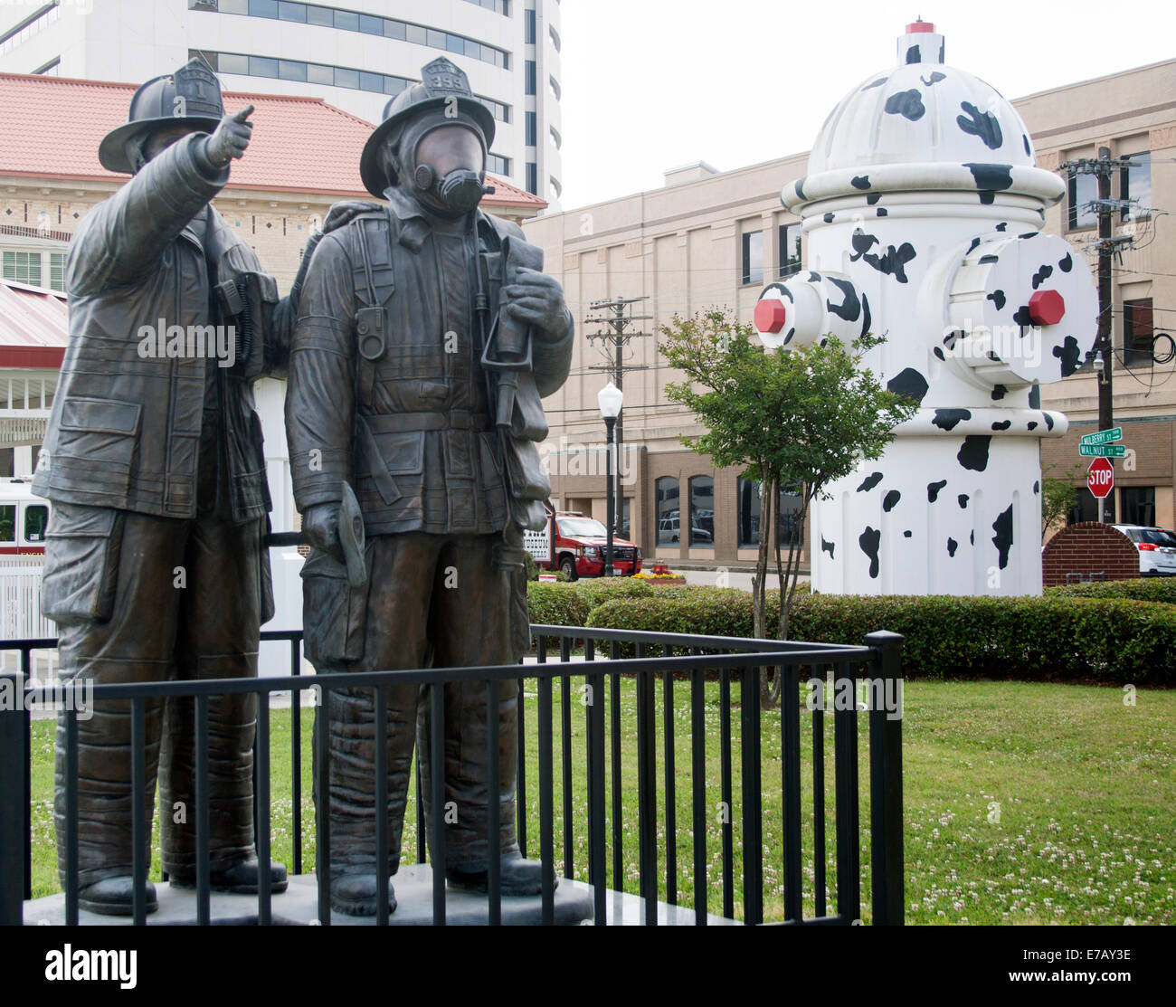 The Giant Dalmatian Fire Hydrant in Beaumont, Texas, is a playful ...