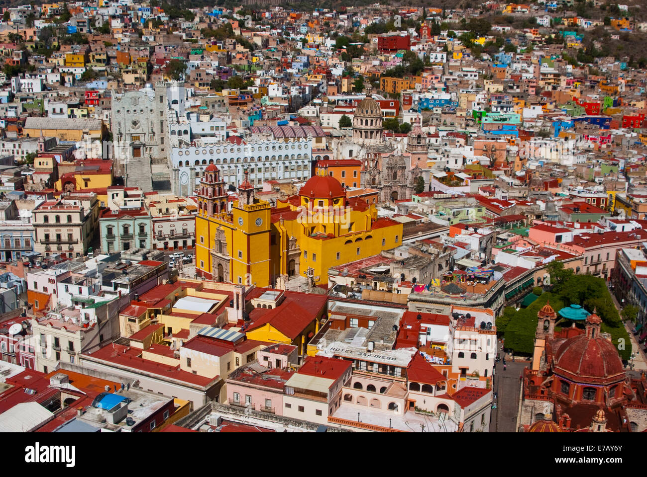 GUANAJUATO, MEXICO - Guanajuato World Heritage Site, historic city view ...