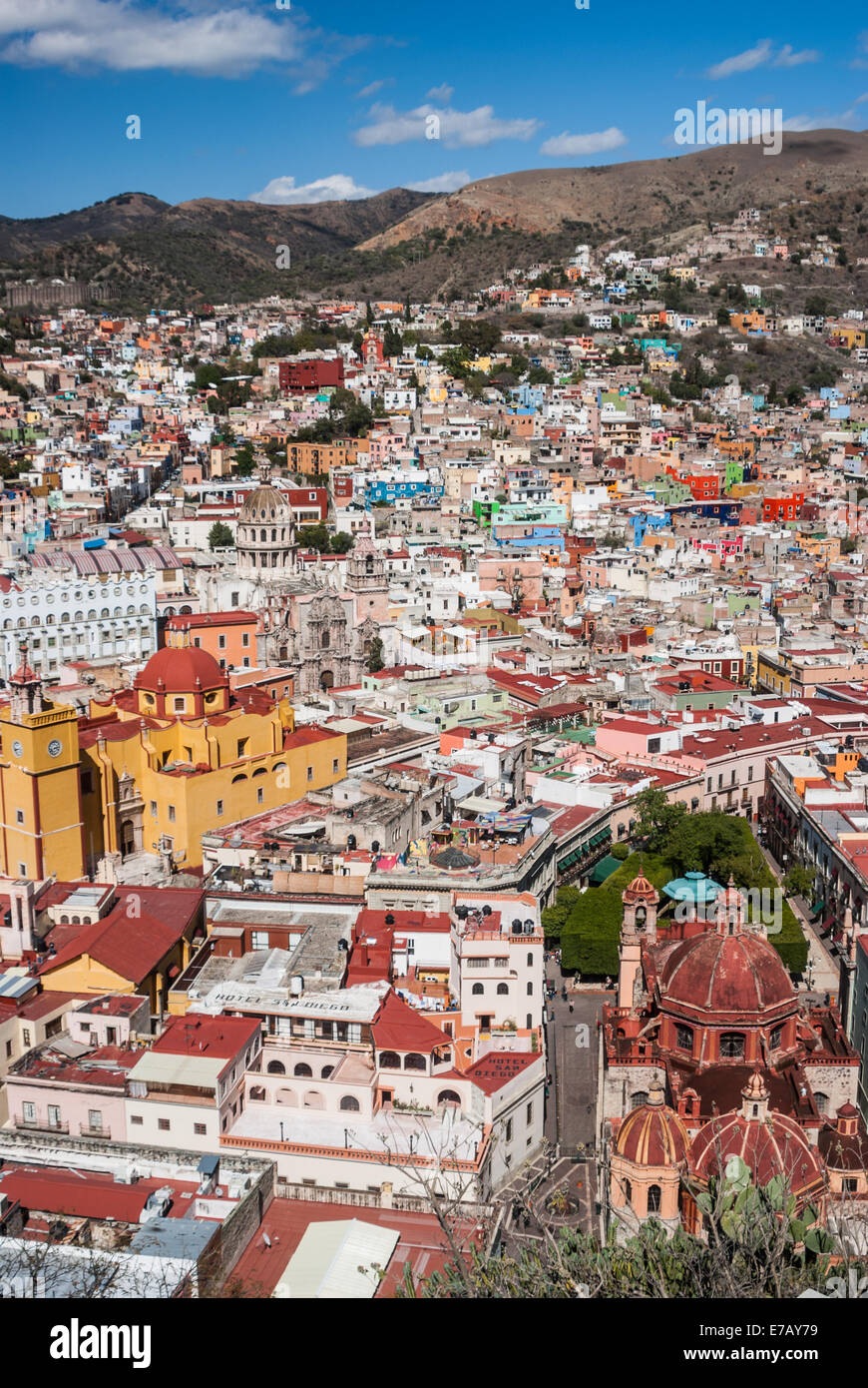 GUANAJUATO, MEXICO - Guanajuato World Heritage Site, historic city view ...