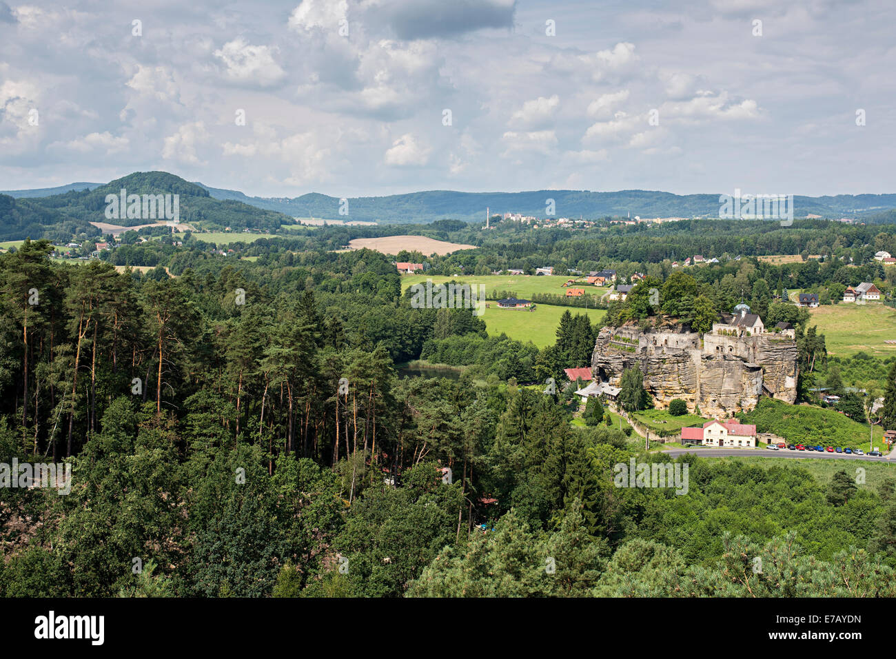 Sloup castle in North Bohemia Stock Photo - Alamy