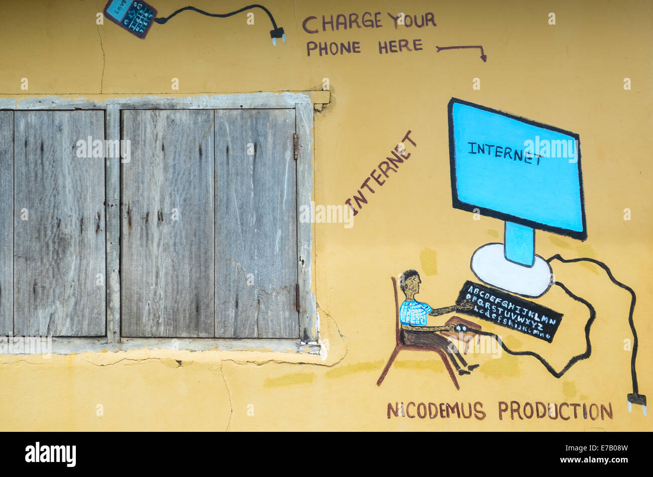 Internet cafe africa hi-res stock photography and images - Alamy