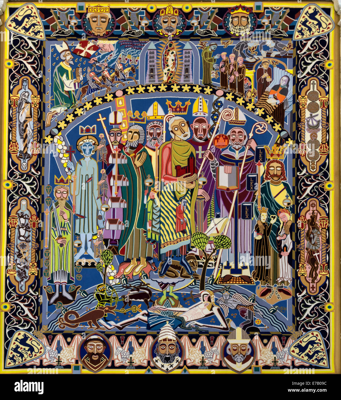 Bjorn Norgaard's tapestry 'Older Middle Ages', Christiansborg Palace ...