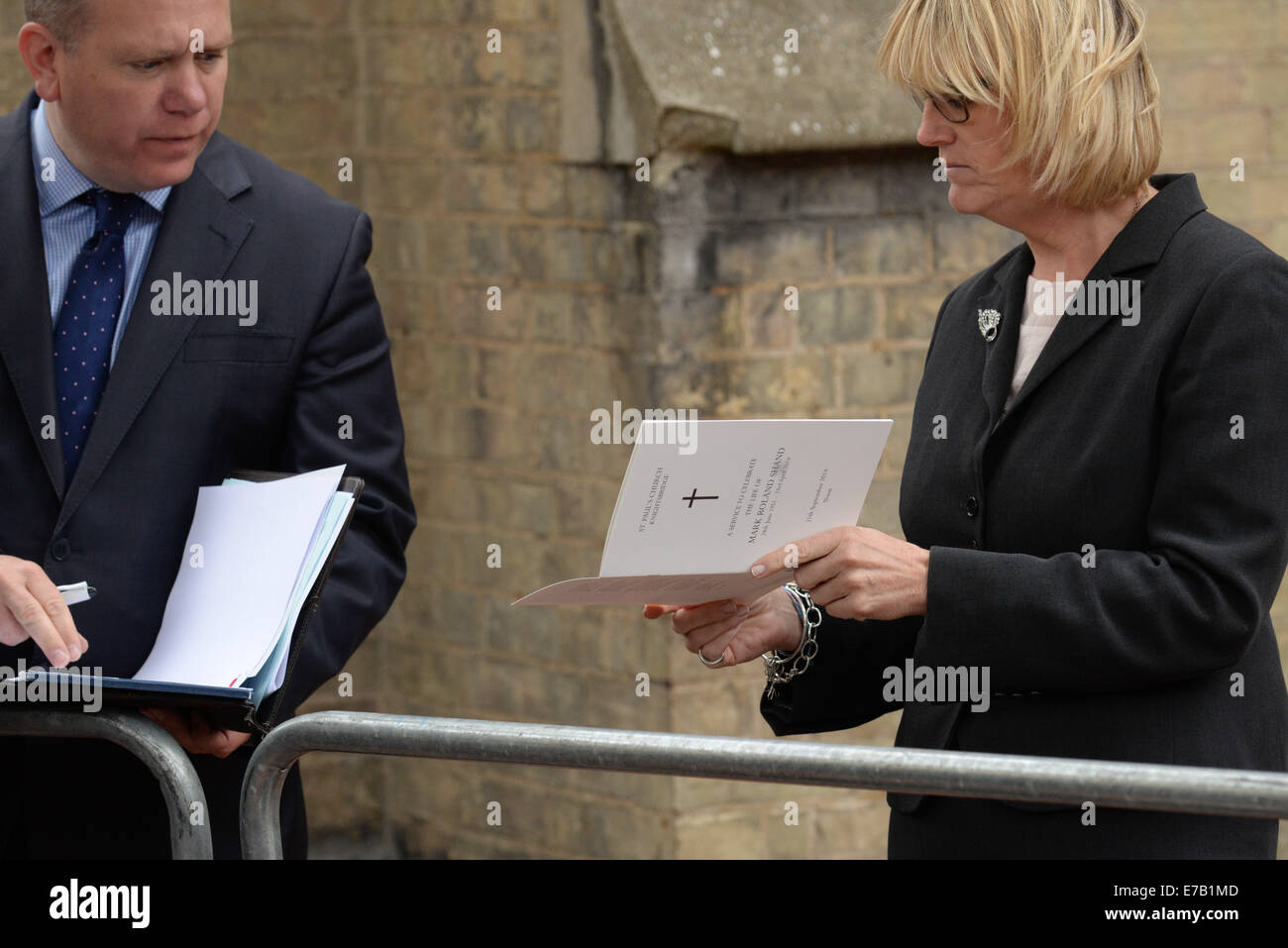 London, UK. 11th Sep, 2014. Family and celebrity friends attend a ...