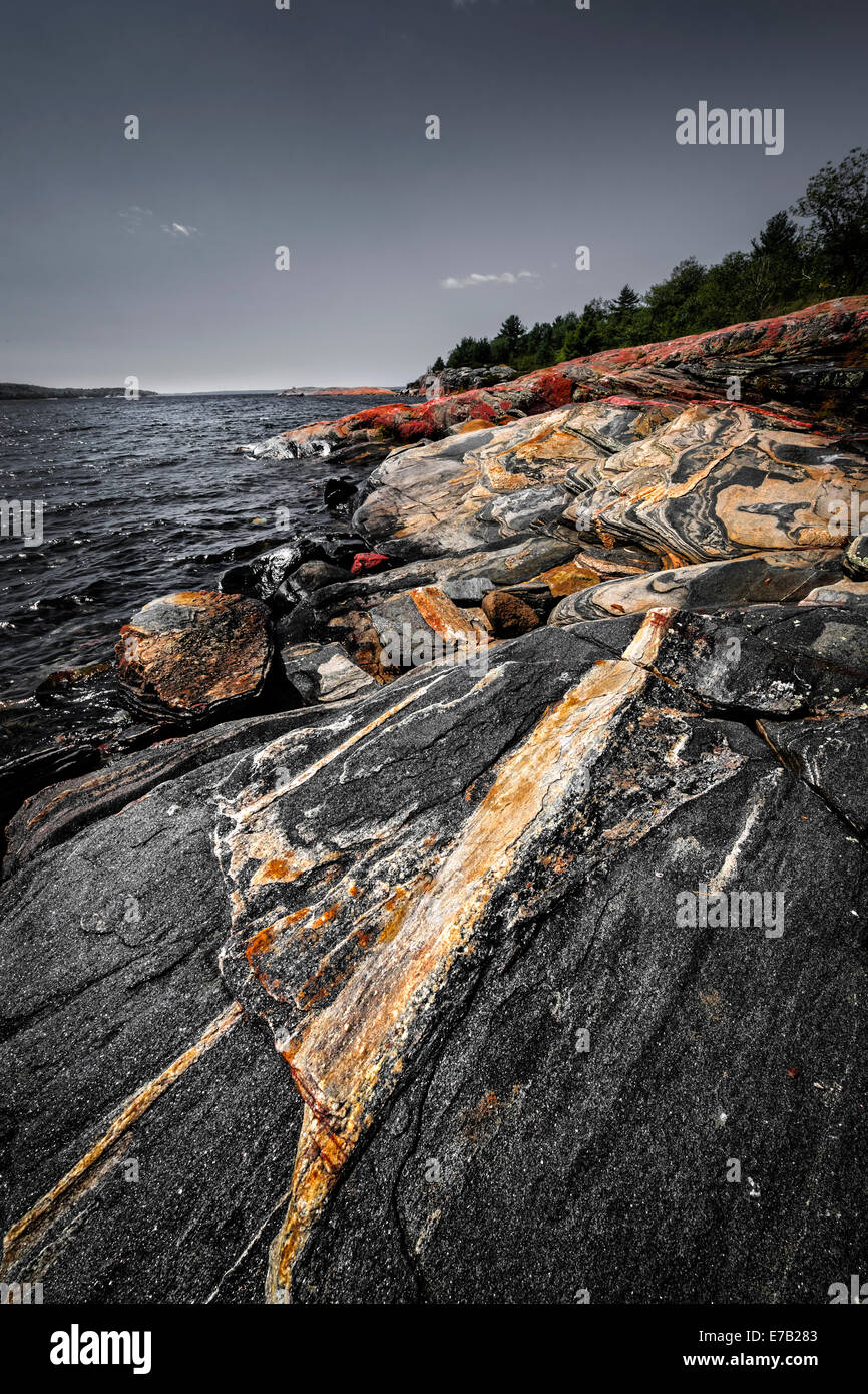 Georgian bay landscape rugged rocky hi-res stock photography and images ...