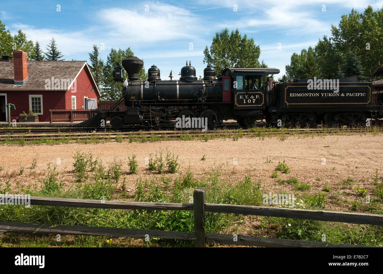 Elk203-5409 Canada, Alberta, Edmonton, Fort Edmonton, 1920 Street ...