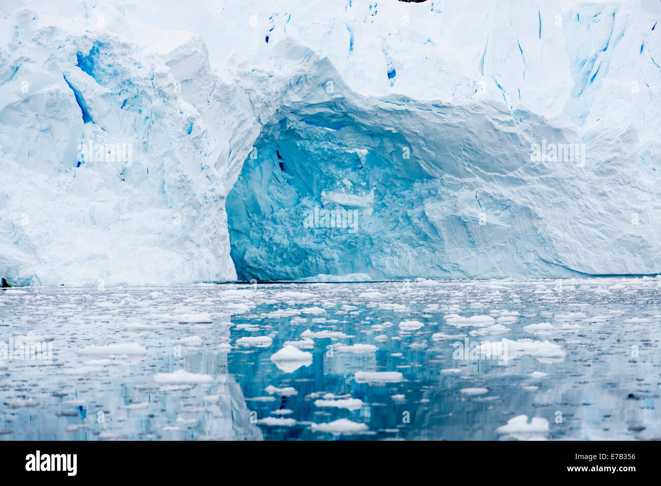 Antarctic iceberg cave Stock Photo - Alamy