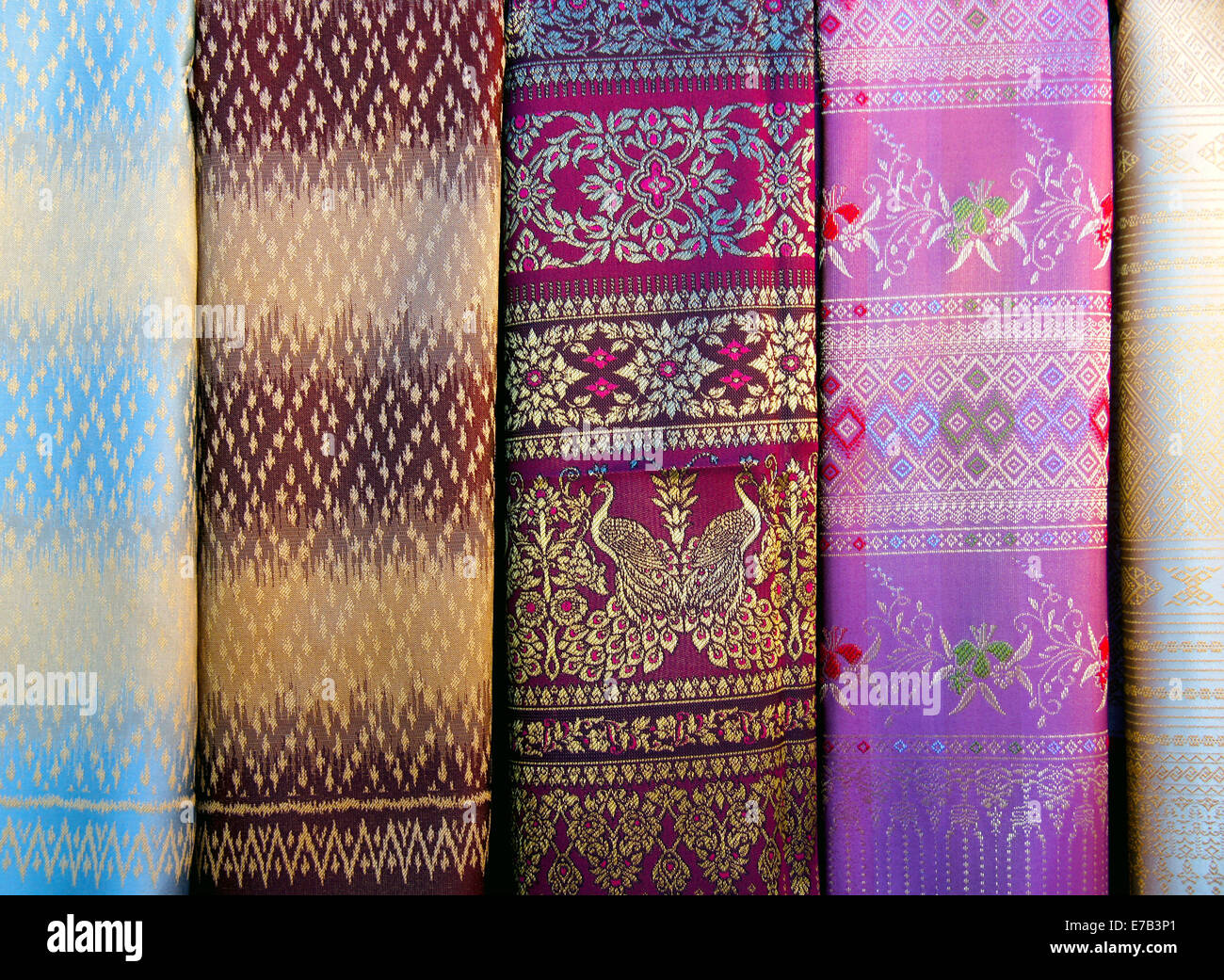 Hand woven fabrics Stock Photo - Alamy