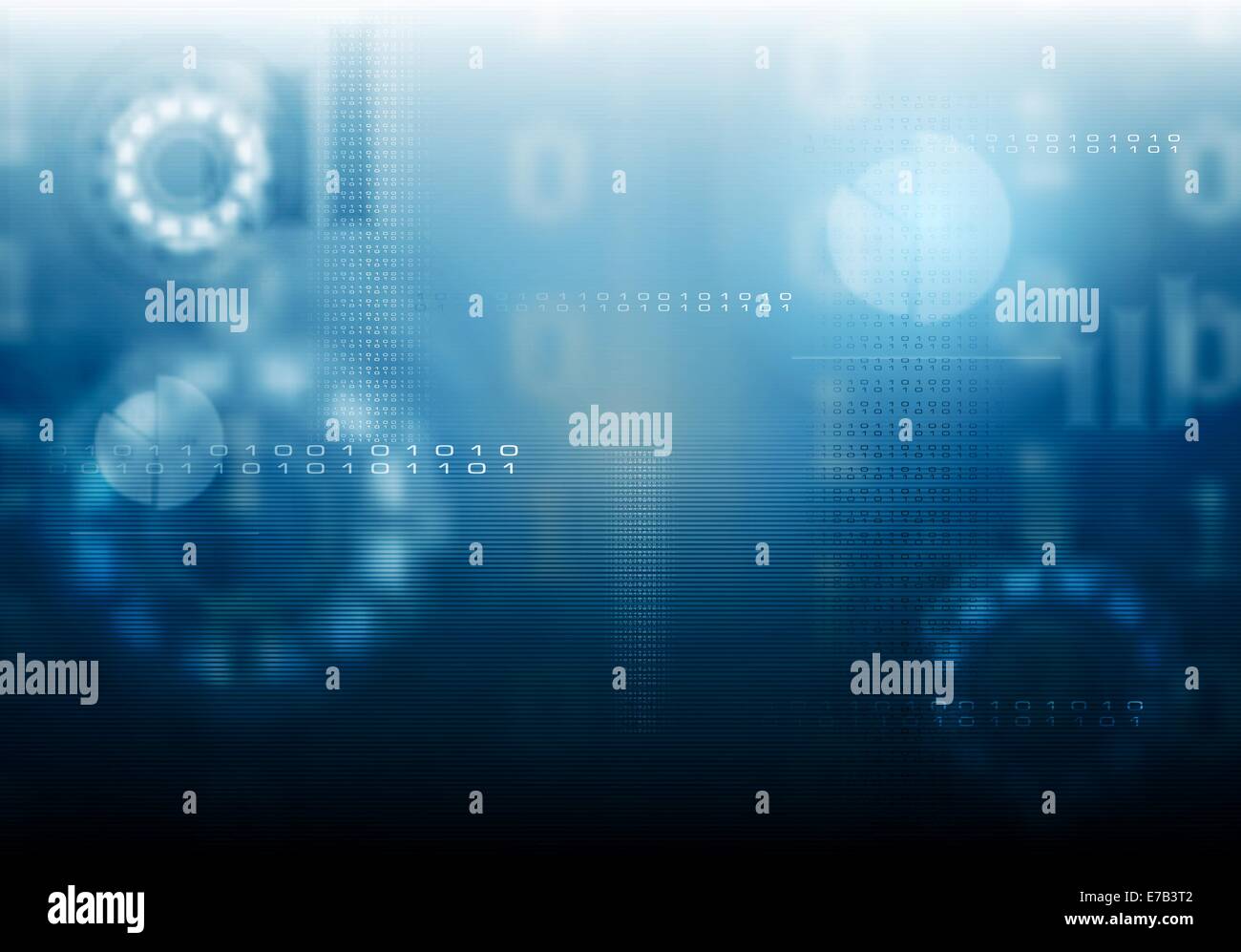 Hi-tech modern blue background. Vector design Stock Photo - Alamy