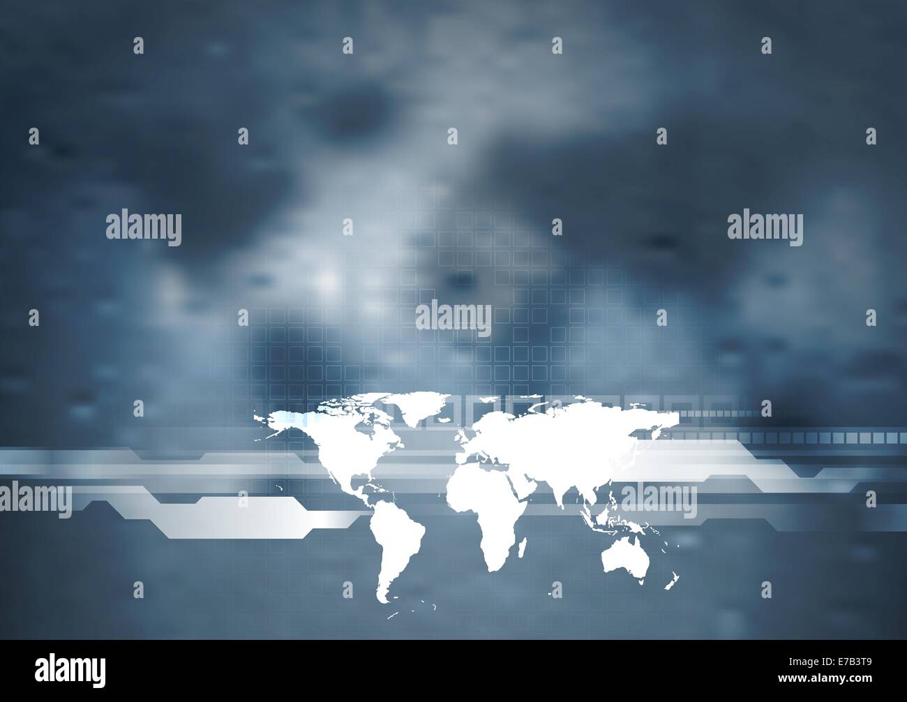 Technology dark blue design. Vector corporate template Stock Photo - Alamy