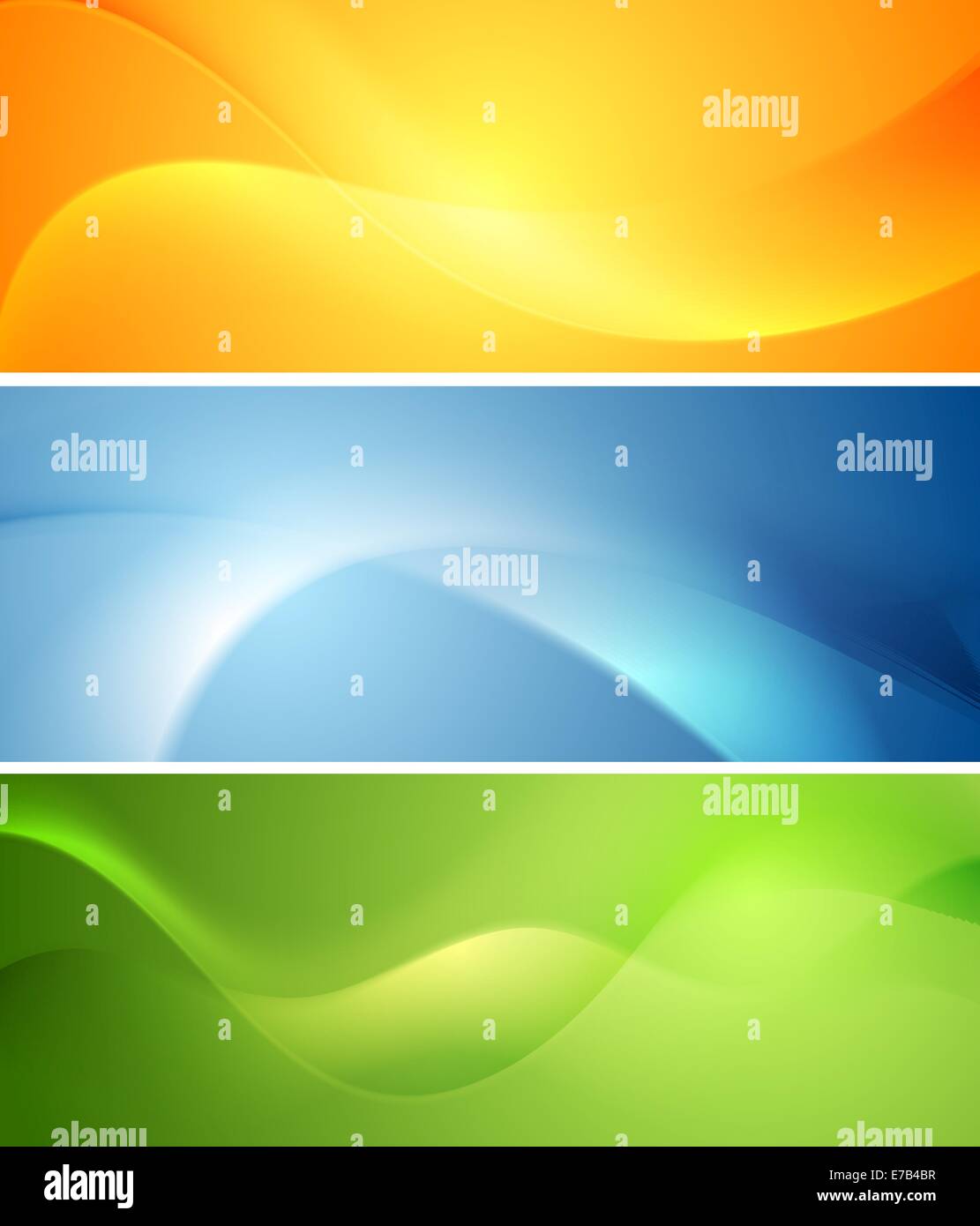 Colorful wavy banners. Vector background Stock Photo - Alamy