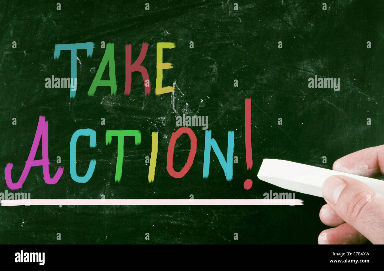 take action concept Stock Photo - Alamy