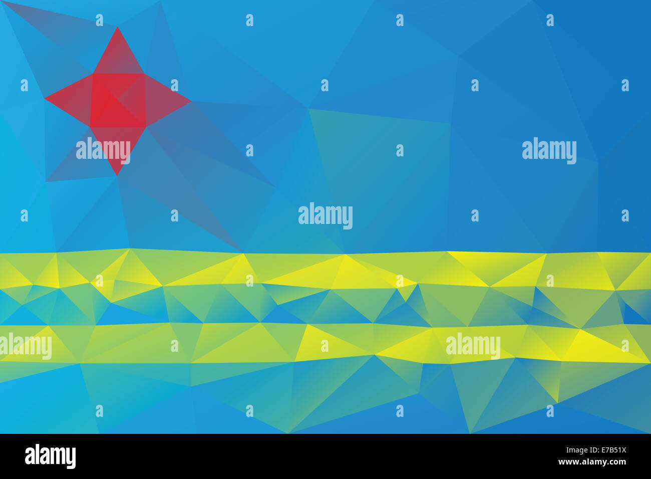 Aruba flag hi-res stock photography and images - Alamy