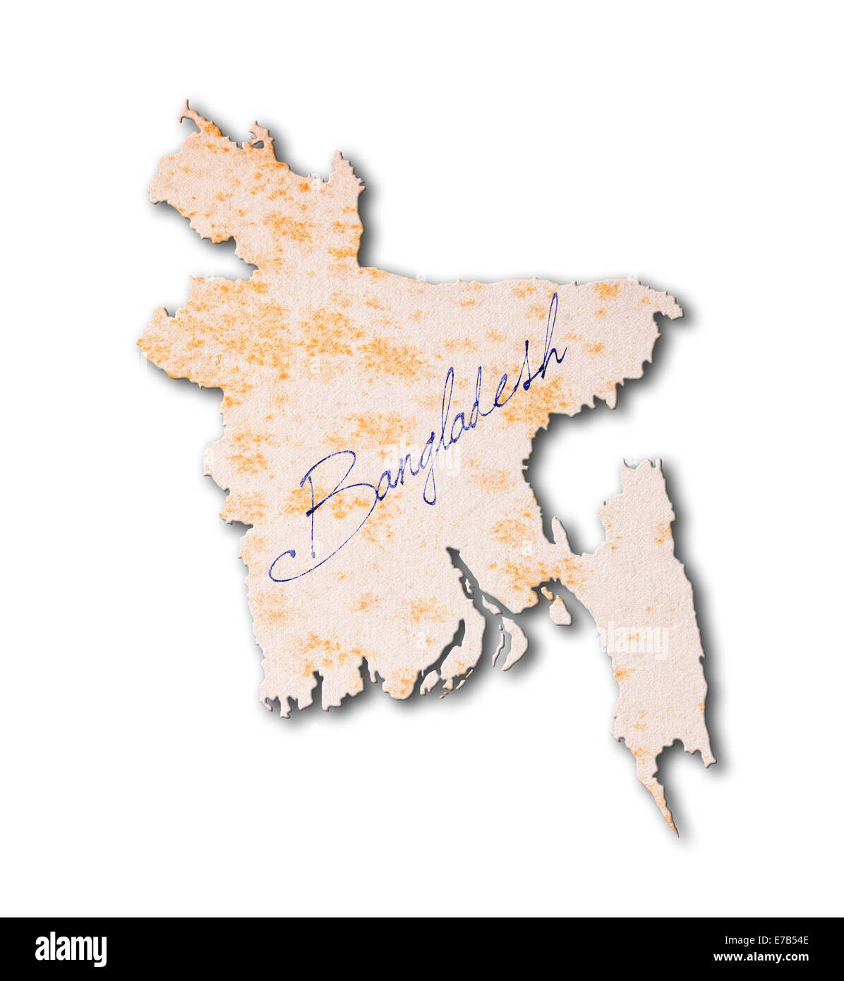 Bangladesh map outline hi-res stock photography and images - Alamy