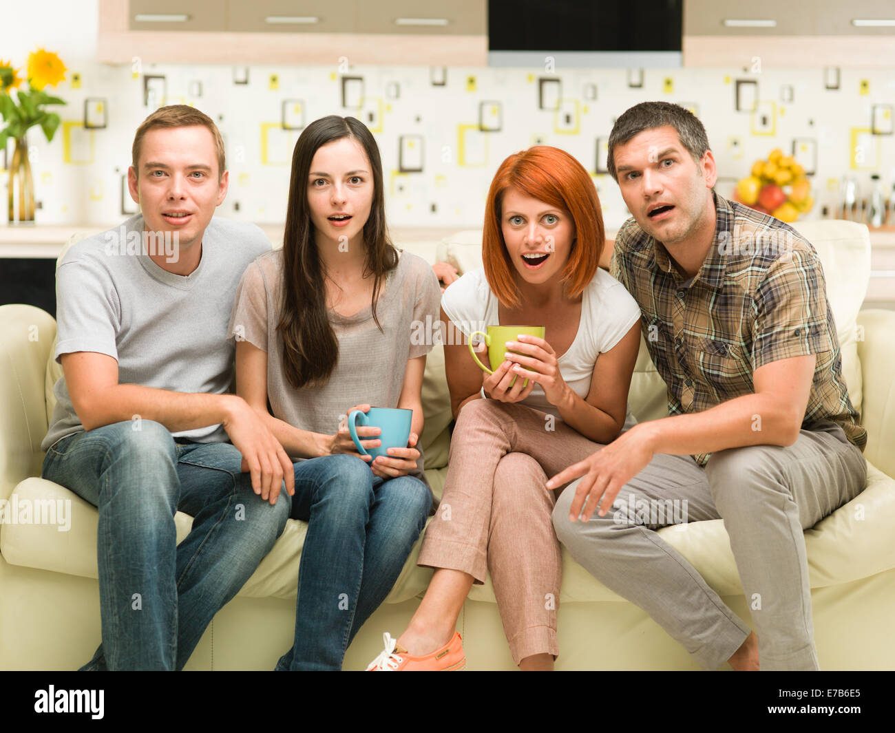 People Sitting On Sofa