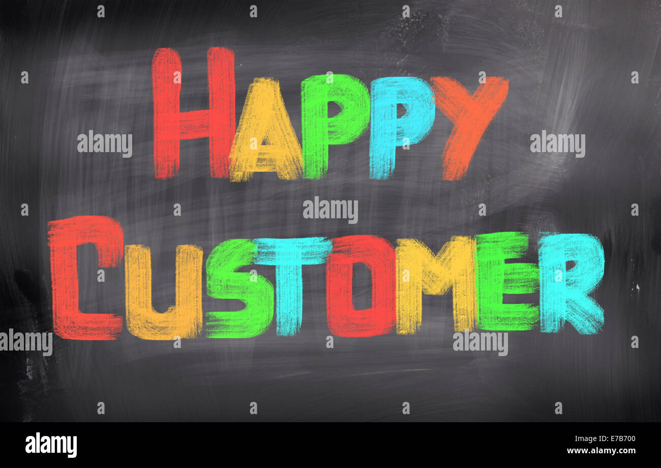 Happy Customer Concept Stock Photo - Alamy