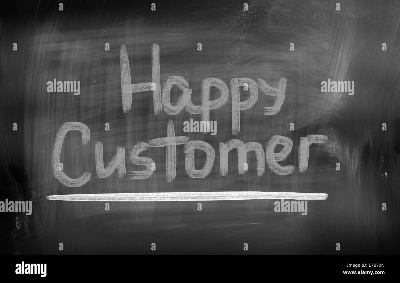 Happy Customer Concept Stock Photo - Alamy