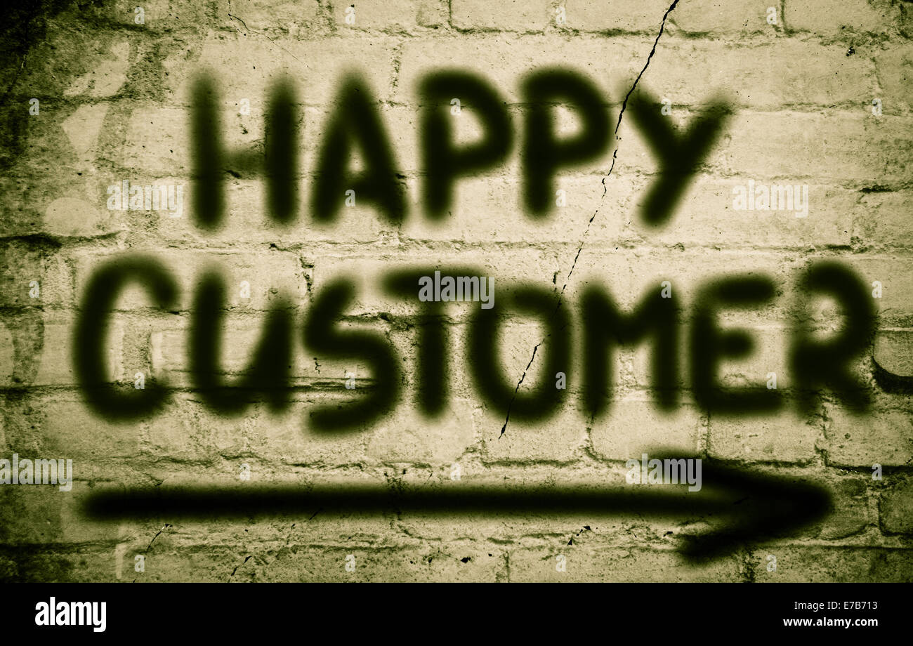 Happy Customer Concept Stock Photo - Alamy