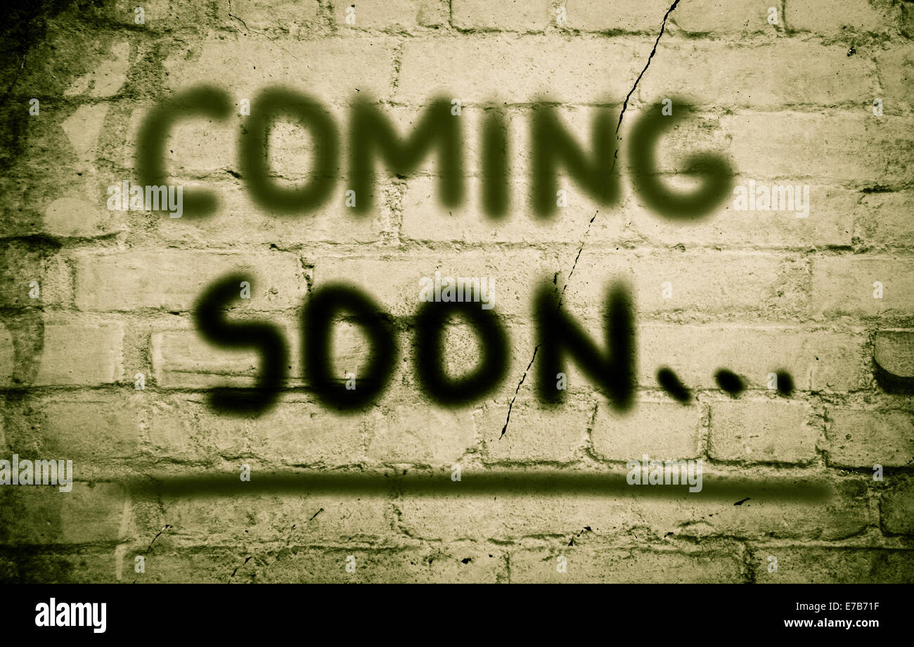 Coming Soon Concept Stock Photo - Alamy