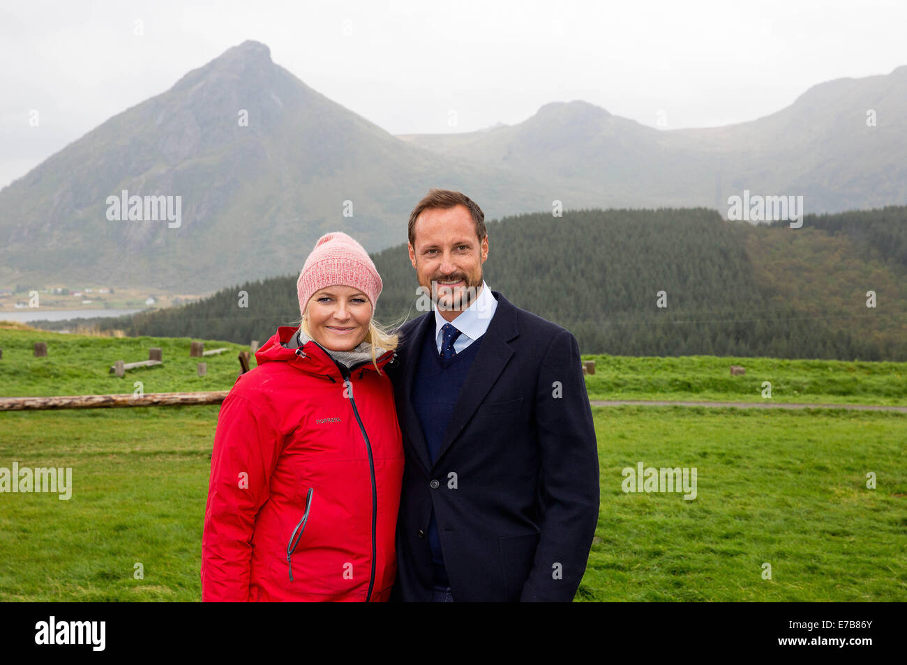 Leknes, Norway. 11th Sep, 2014. Norwegian Crown Princess Mette-Marit ...