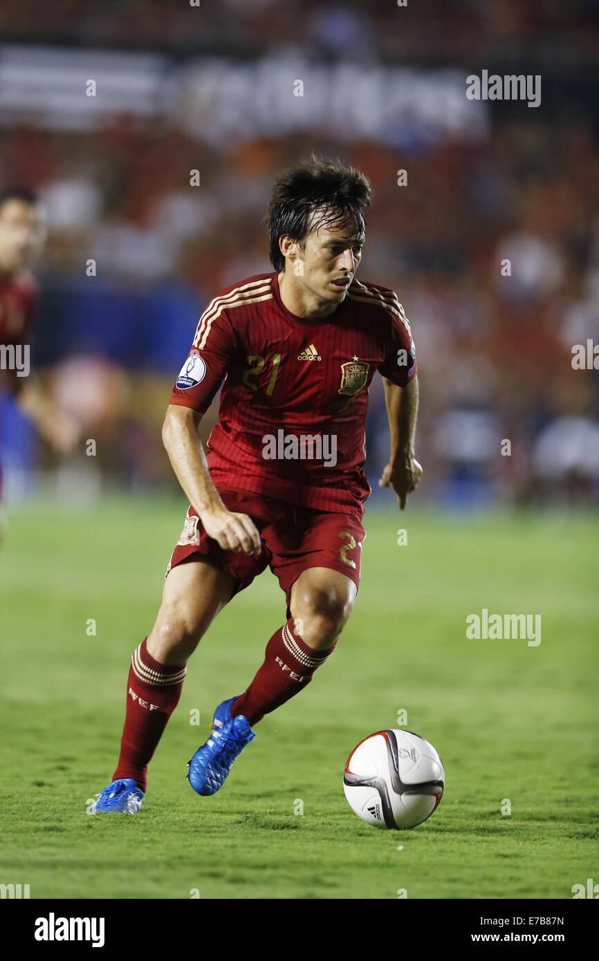 the Ciutat de Valencia Stadium, Valencia, Spain. 8th Sep, 2014. David ...