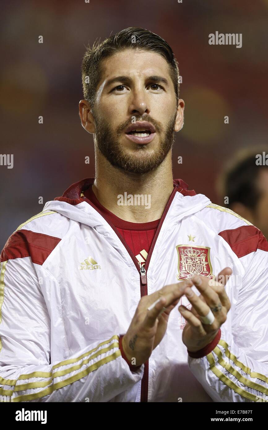 the Ciutat de Valencia Stadium, Valencia, Spain. 8th Sep, 2014. Sergio ...